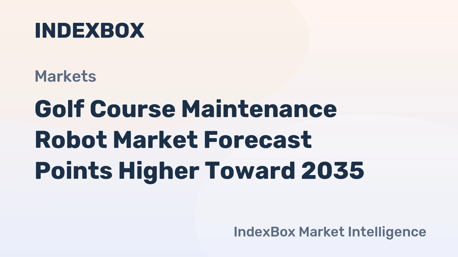 Golf Course Maintenance Robot Market Forecast Points Higher Toward 2035, Driven by Labor Cost Pressures and Precision Turf Management Demands