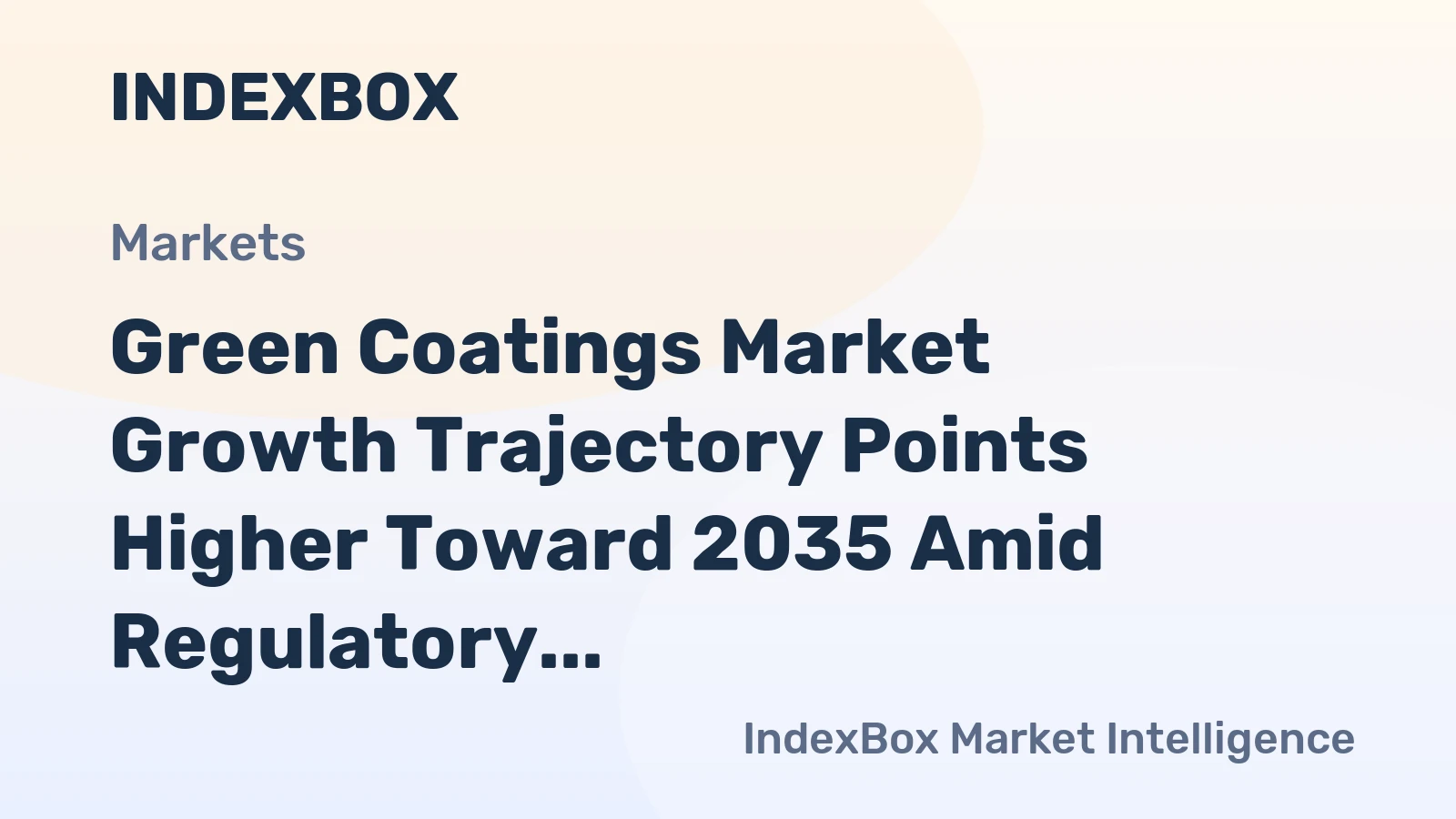 Green Coatings Market Growth Trajectory Points Higher Toward 2035 Amid Regulatory Push and Bio-Based Innovation