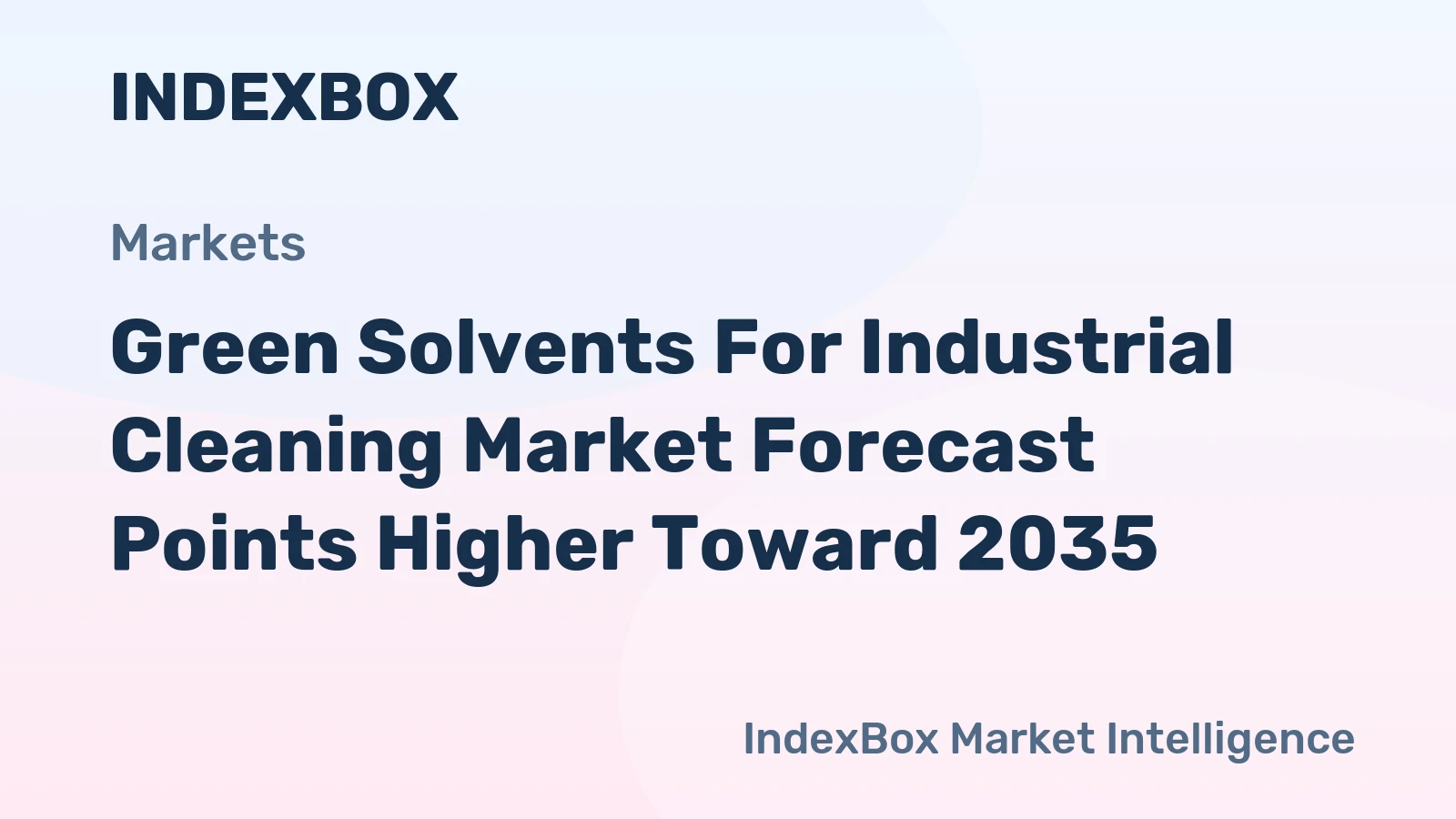 Green Solvents for Industrial Cleaning Market Forecast Points Higher Toward 2035, Driven by Regulatory Pressure