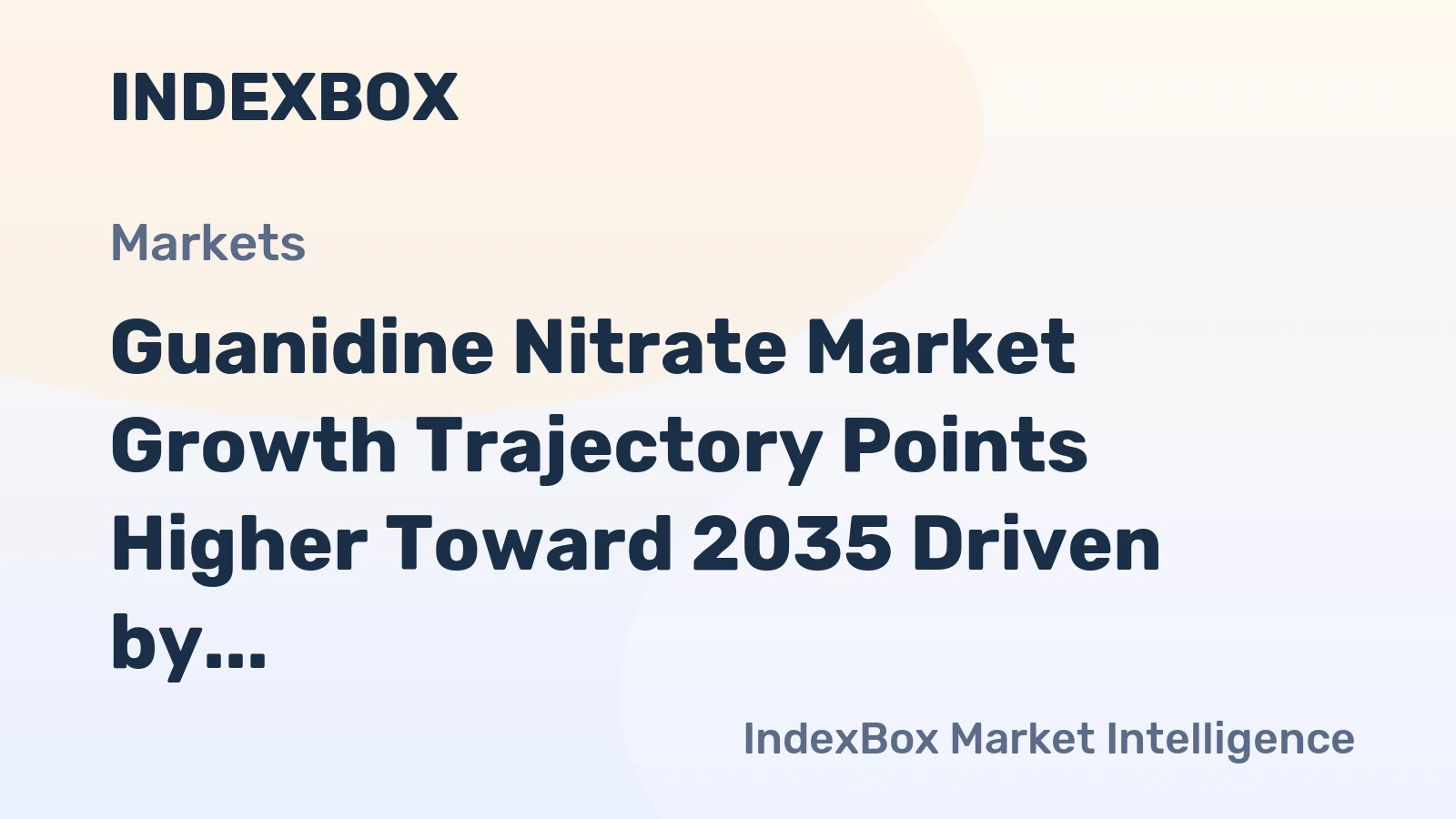 Guanidine Nitrate Market Growth Trajectory Points Higher Toward 2035 Driven by Expanding Defense and Automotive Safety Applications