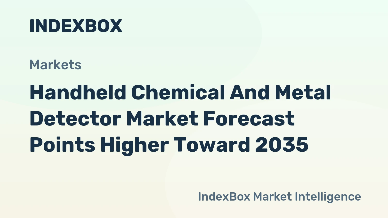 Handheld Chemical and Metal Detector Market Forecast Points Higher Toward 2035, Driven by Security Modernization and Industrial Safety Mandates