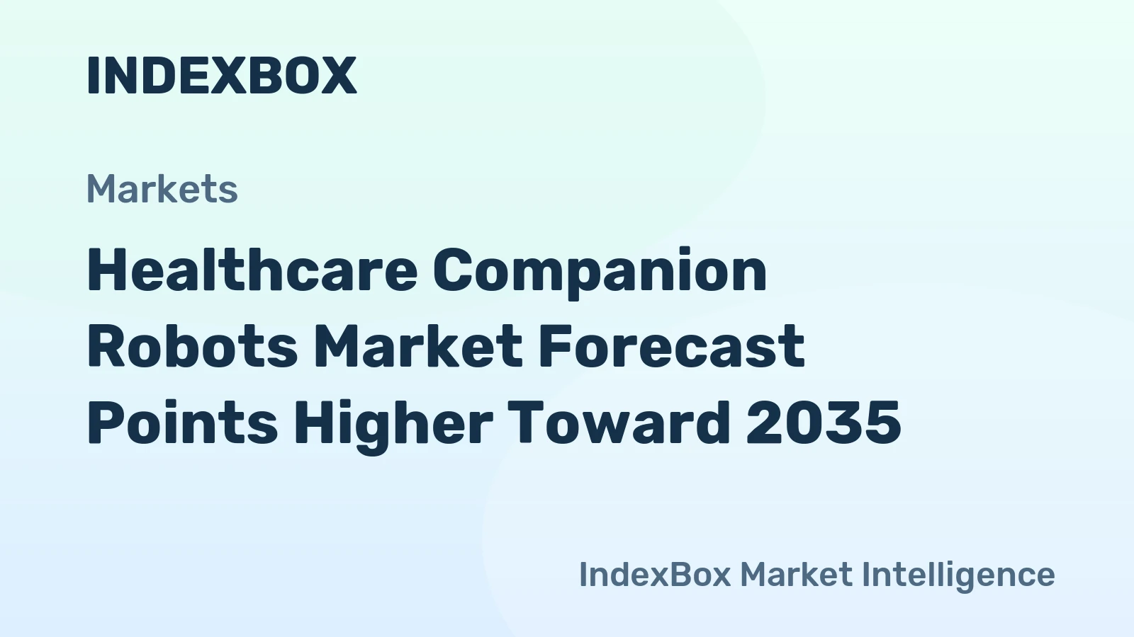 Healthcare Companion Robots Market Forecast Points Higher Toward 2035, Driven by Aging Demographics and AI Integration