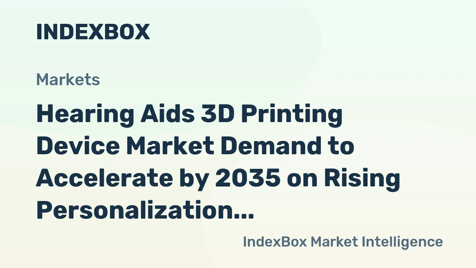 Hearing Aids 3D Printing Device Market Demand to Accelerate by 2035 on Rising Personalization and Aging Demographics