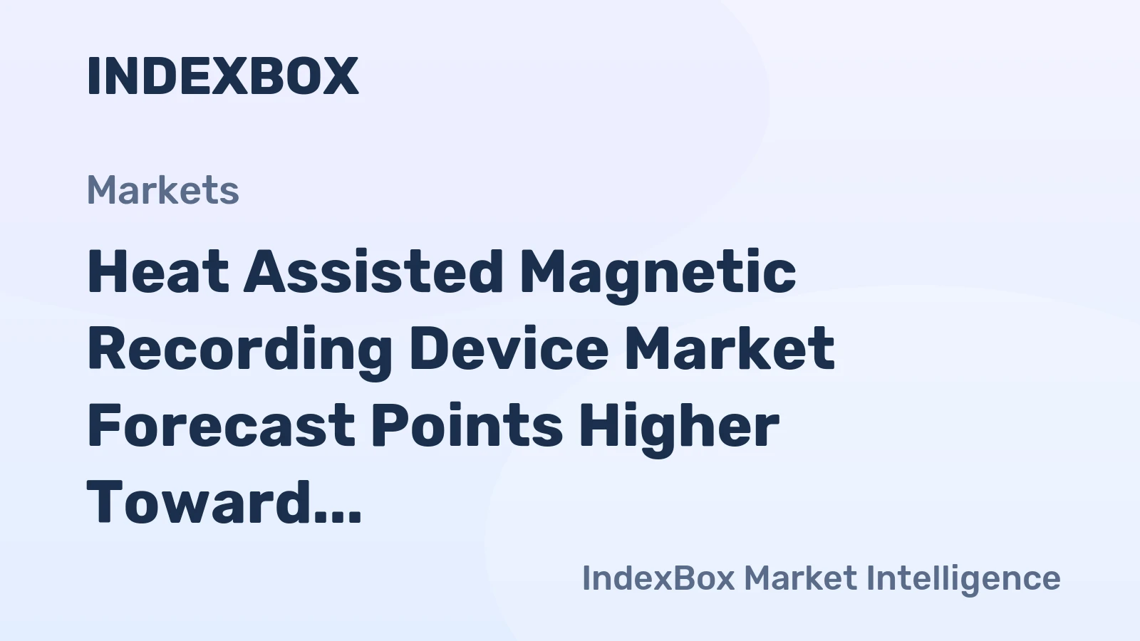 Heat Assisted Magnetic Recording Device Market Forecast Points Higher Toward 2035, Driven by Hyperscale Data Center Demand