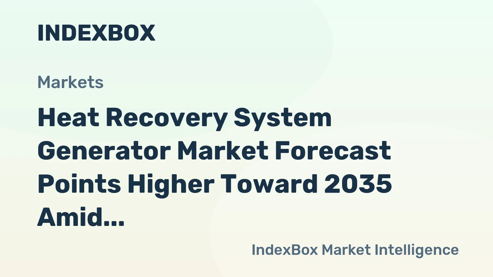 Heat Recovery System Generator Market Forecast Points Higher Toward 2035 Amid Industrial Decarbonization Push