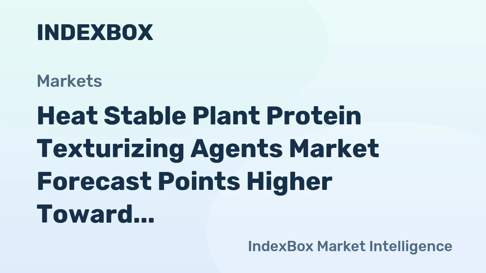 Heat Stable Plant Protein Texturizing Agents Market Forecast Points Higher Toward 2035, Driven by Retort-Ready Plant-Based Meat Demand
