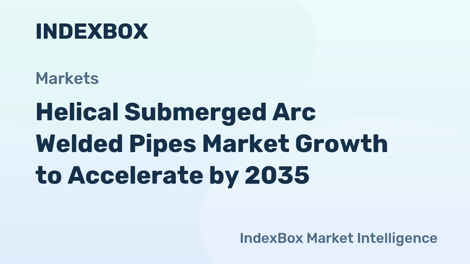 Helical Submerged Arc Welded Pipes Market Growth to Accelerate by 2035, Driven by Expanding Oil and Gas Pipeline Networks