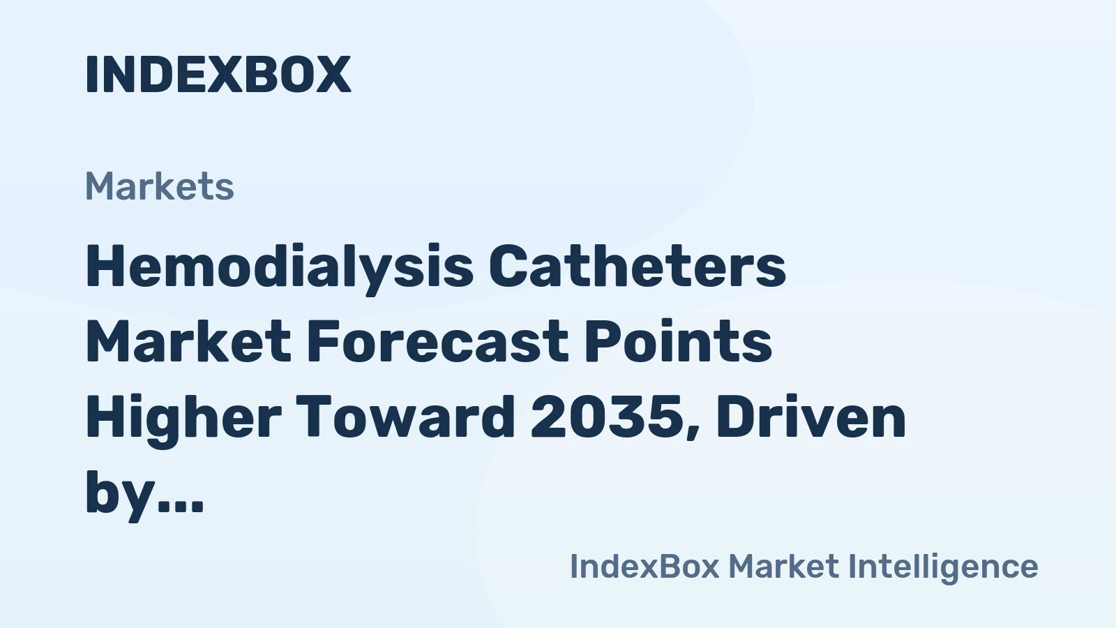 Hemodialysis Catheters Market Forecast Points Higher Toward 2035, Driven by Rising ESRD Prevalence