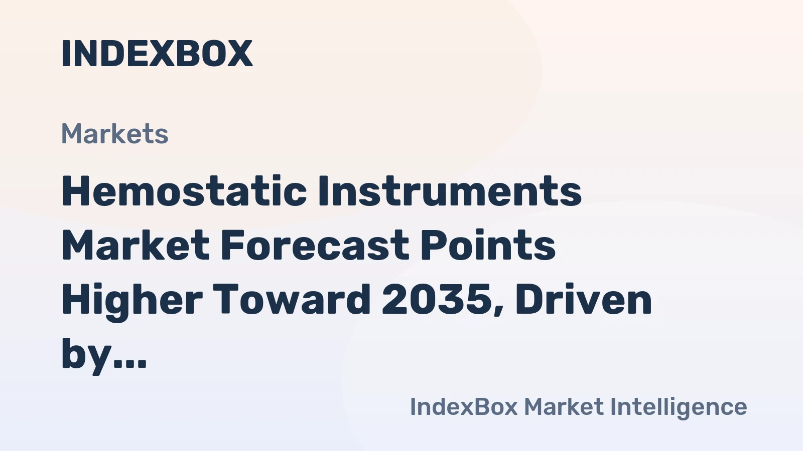 Hemostatic Instruments Market Forecast Points Higher Toward 2035, Driven by Rising Surgical Volumes Globally