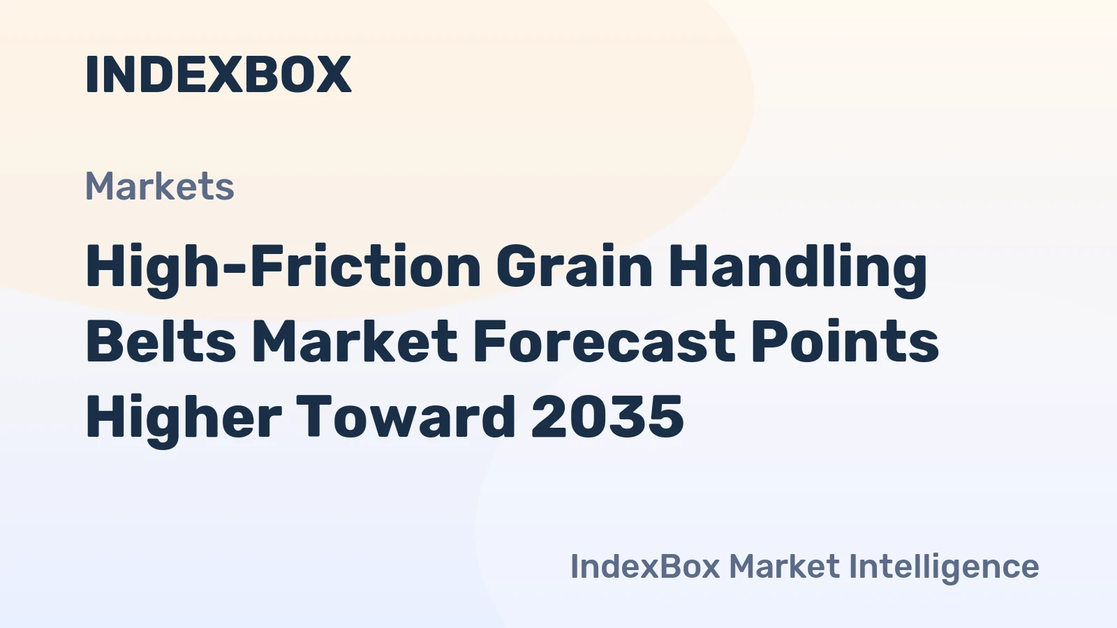 High-Friction Grain Handling Belts Market Forecast Points Higher Toward 2035, Driven by Rising Mechanization and Replacement Demand