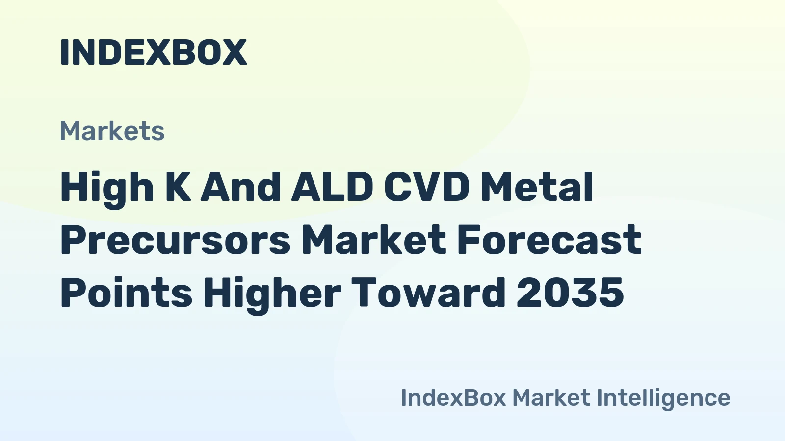 High K and ALD CVD Metal Precursors Market Forecast Points Higher Toward 2035, Driven by Advanced Semiconductor Node Transitions