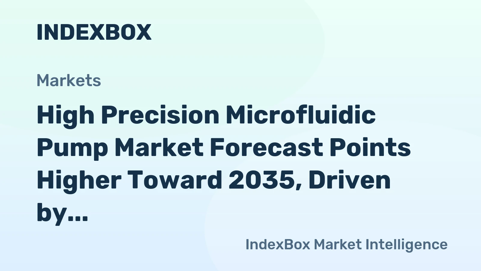 High Precision Microfluidic Pump Market Forecast Points Higher Toward 2035, Driven by Lab Automation