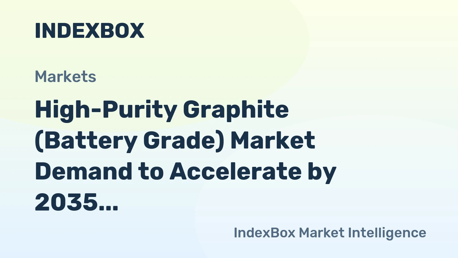 High-Purity Graphite (Battery Grade) Market Demand to Accelerate by 2035 Amid Global EV Expansion