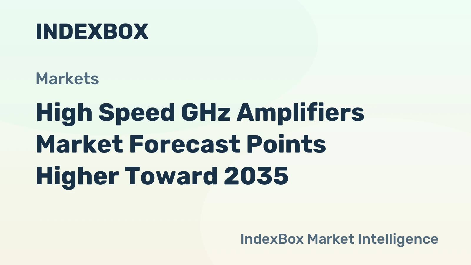 High Speed GHz Amplifiers Market Forecast Points Higher Toward 2035, Driven by 5G-Advanced and Defense Modernization