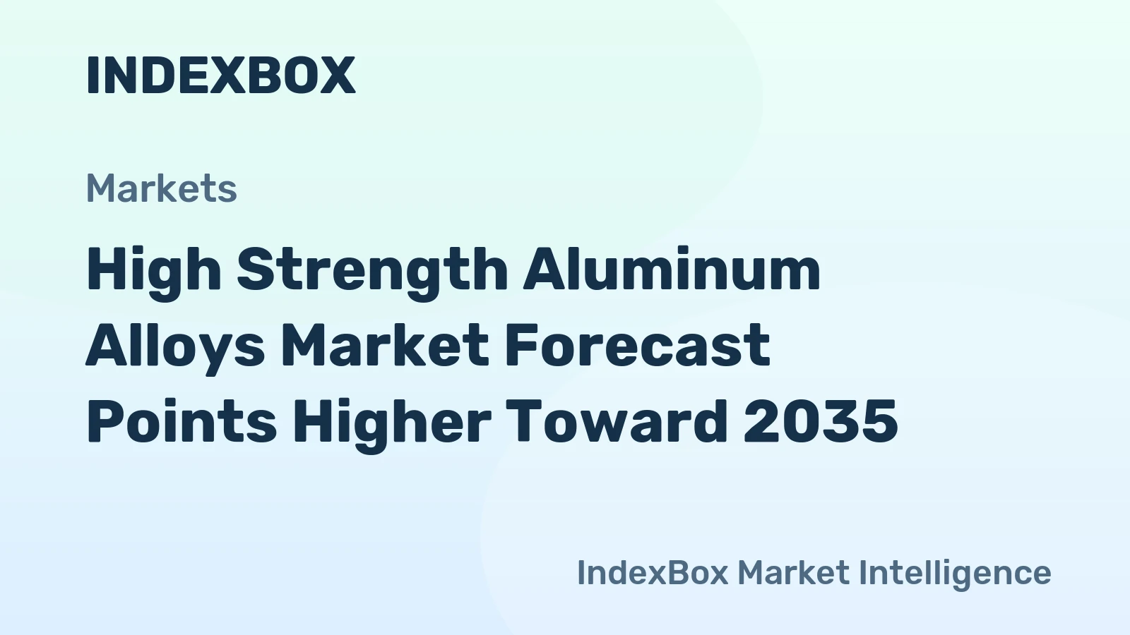High Strength Aluminum Alloys Market Forecast Points Higher Toward 2035, Driven by Aerospace Lightweighting and EV Adoption