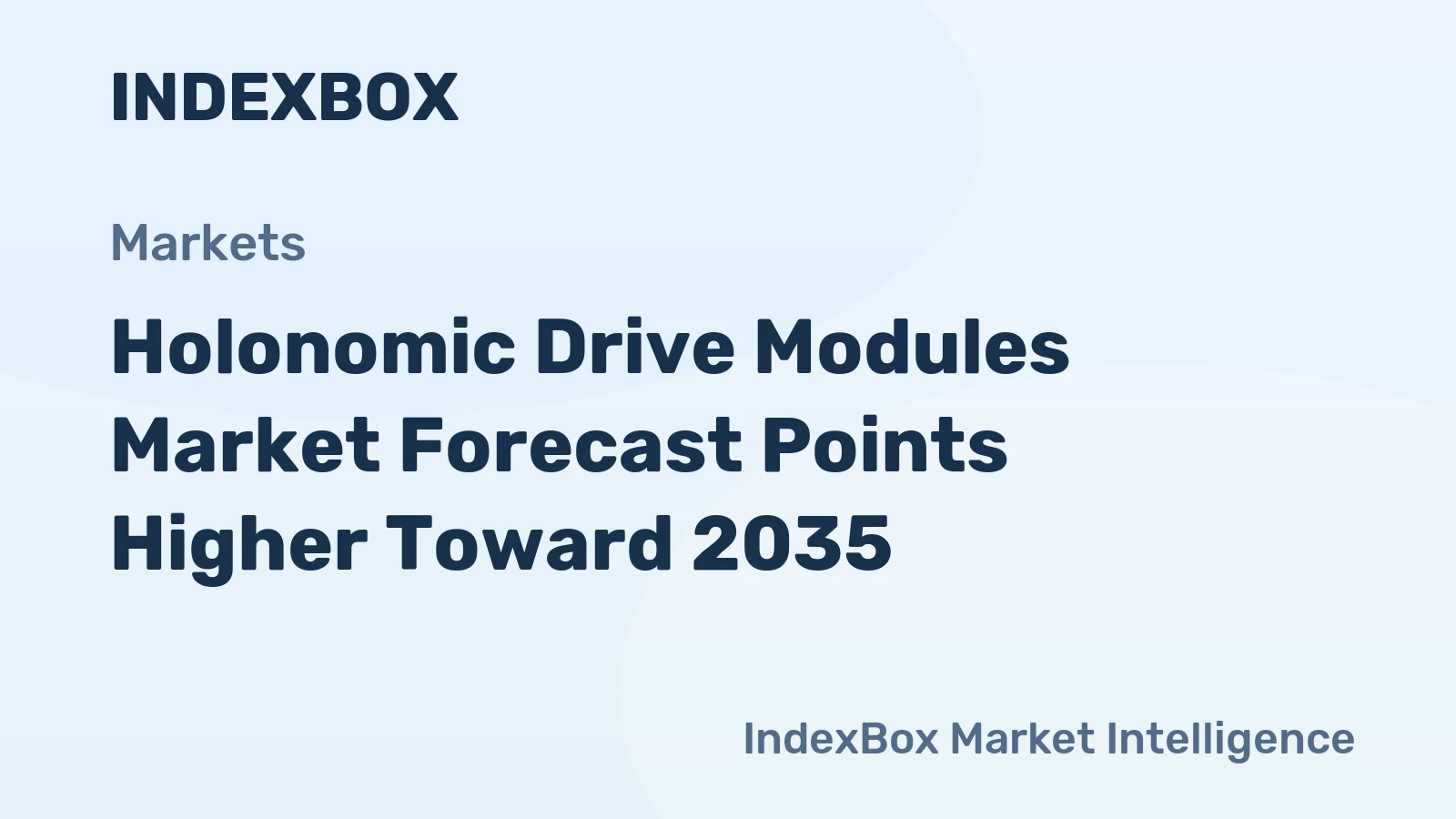 Holonomic Drive Modules Market Forecast Points Higher Toward 2035, Driven by AMR and Semiconductor Automation Demand