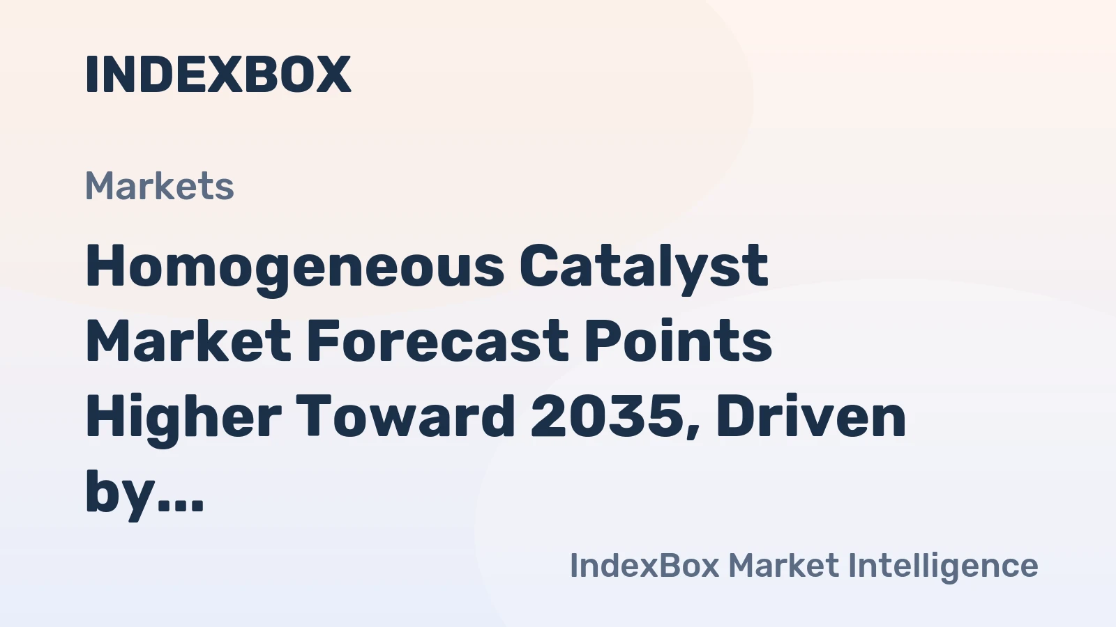 Homogeneous Catalyst Market Forecast Points Higher Toward 2035, Driven by Pharmaceutical and Polymer Demand