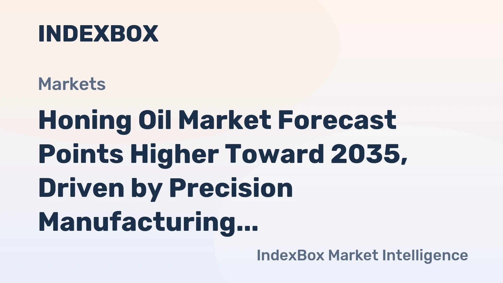 Honing Oil Market Forecast Points Higher Toward 2035, Driven by Precision Manufacturing Expansion
