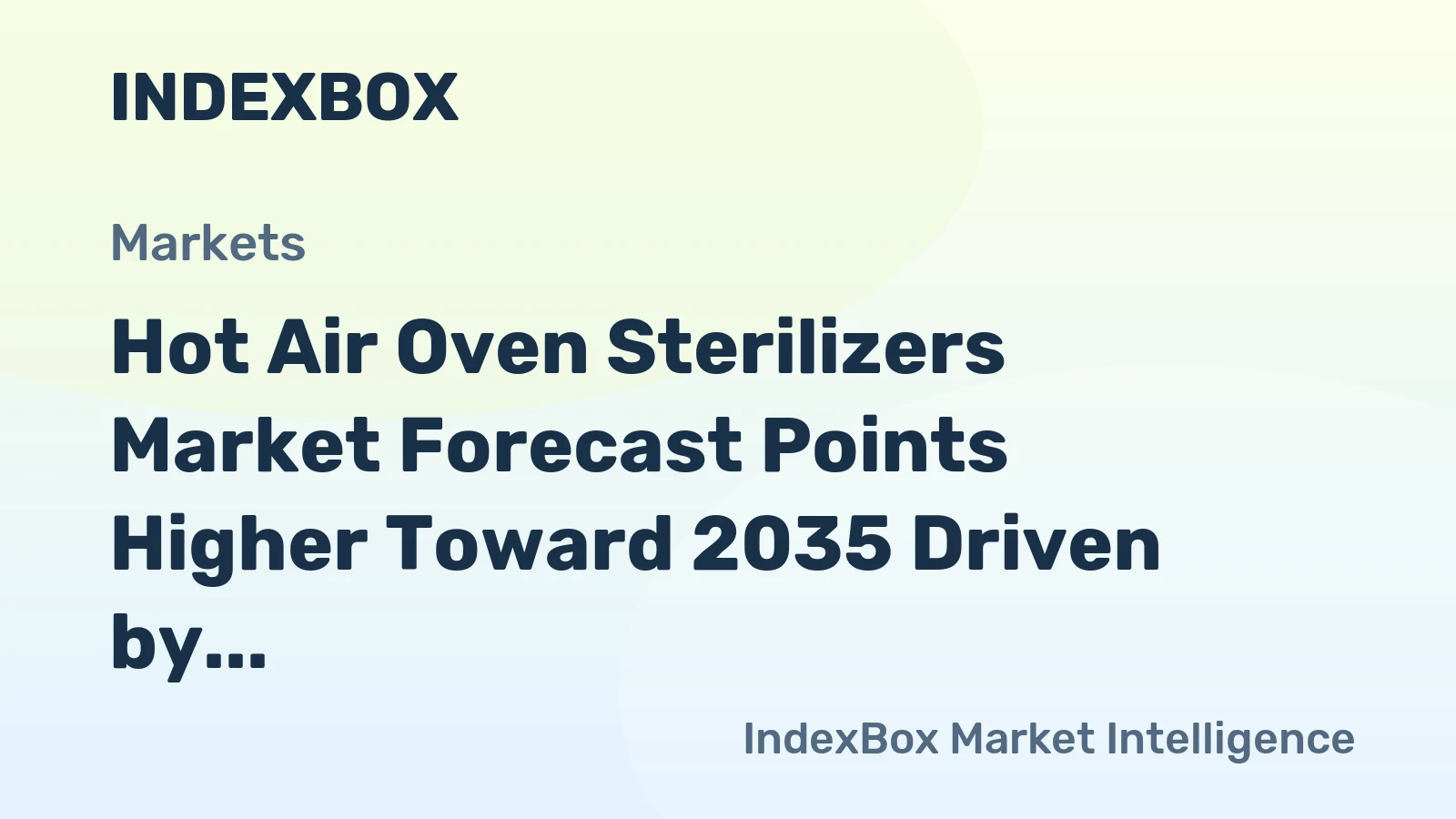Hot Air Oven Sterilizers Market Forecast Points Higher Toward 2035 Driven by Pharmaceutical Modernization