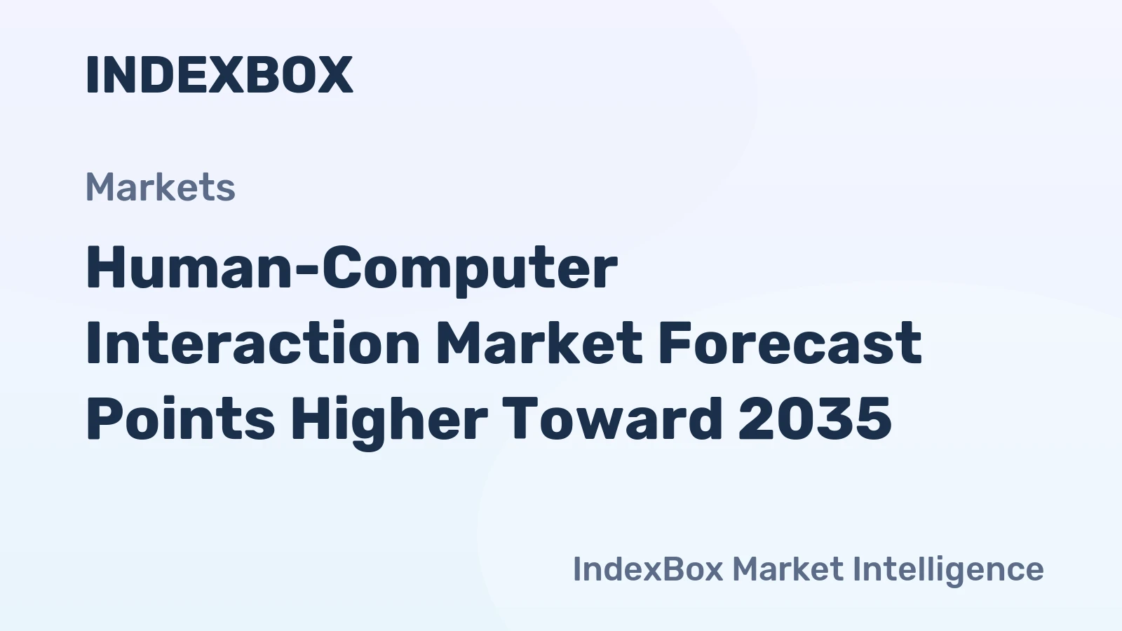 Human-Computer Interaction Market Forecast Points Higher Toward 2035, Driven by Industrial Automation and Multi-Modal Interface Integration