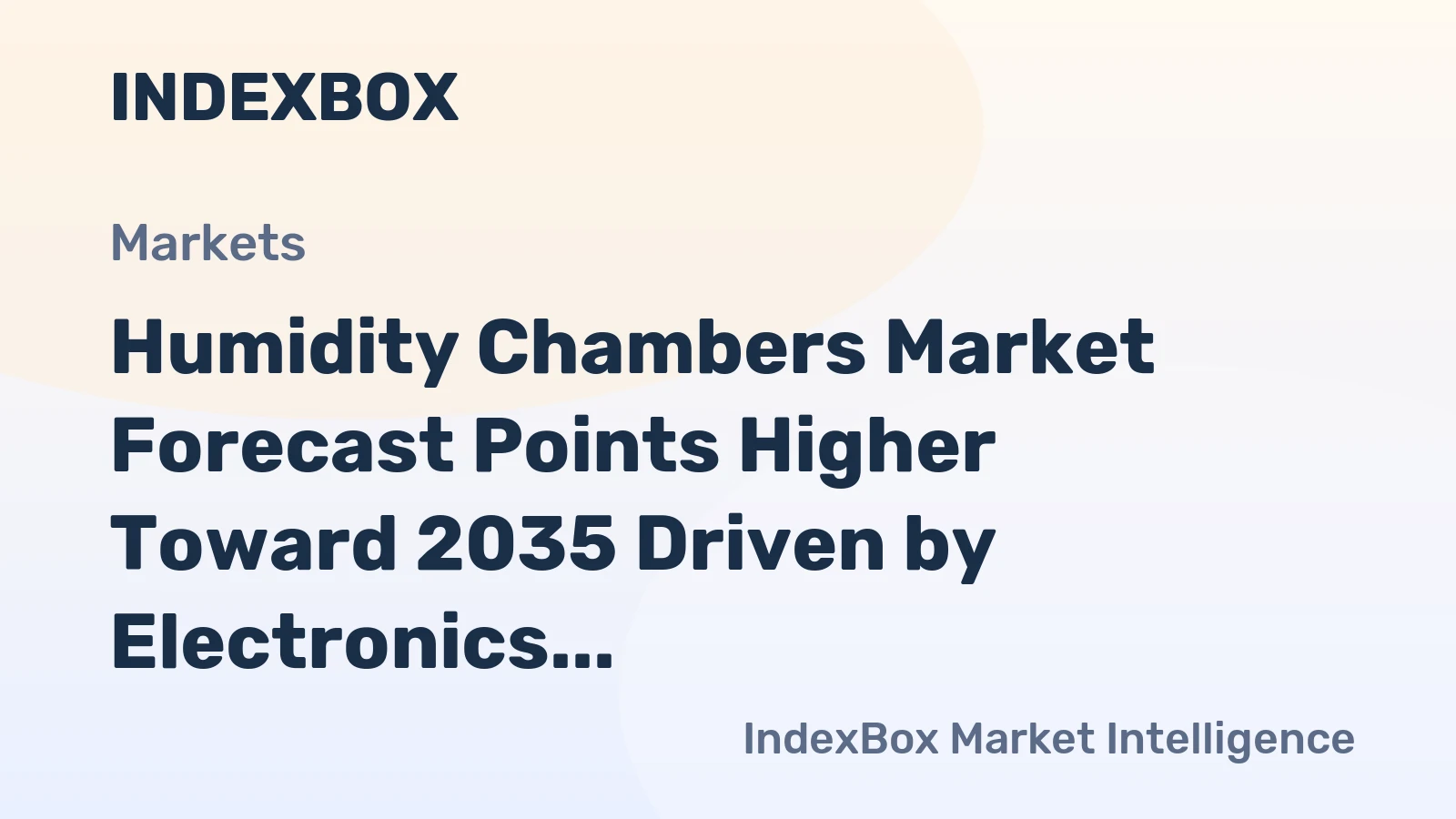 Humidity Chambers Market Forecast Points Higher Toward 2035 Driven by Electronics Miniaturization and Stringent Quality Standards