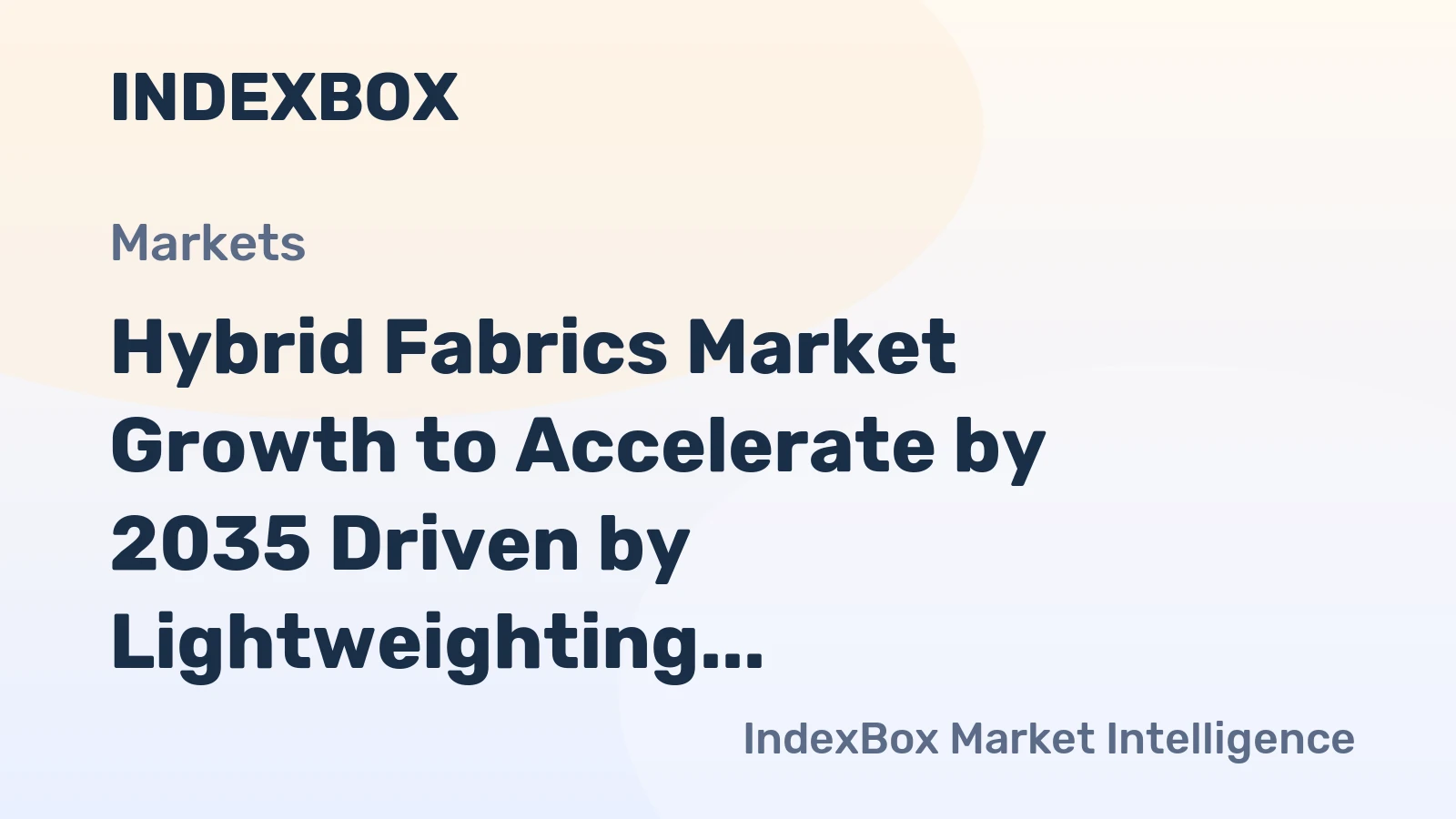 Hybrid Fabrics Market Growth to Accelerate by 2035 Driven by Lightweighting Demands in Automotive and Aerospace