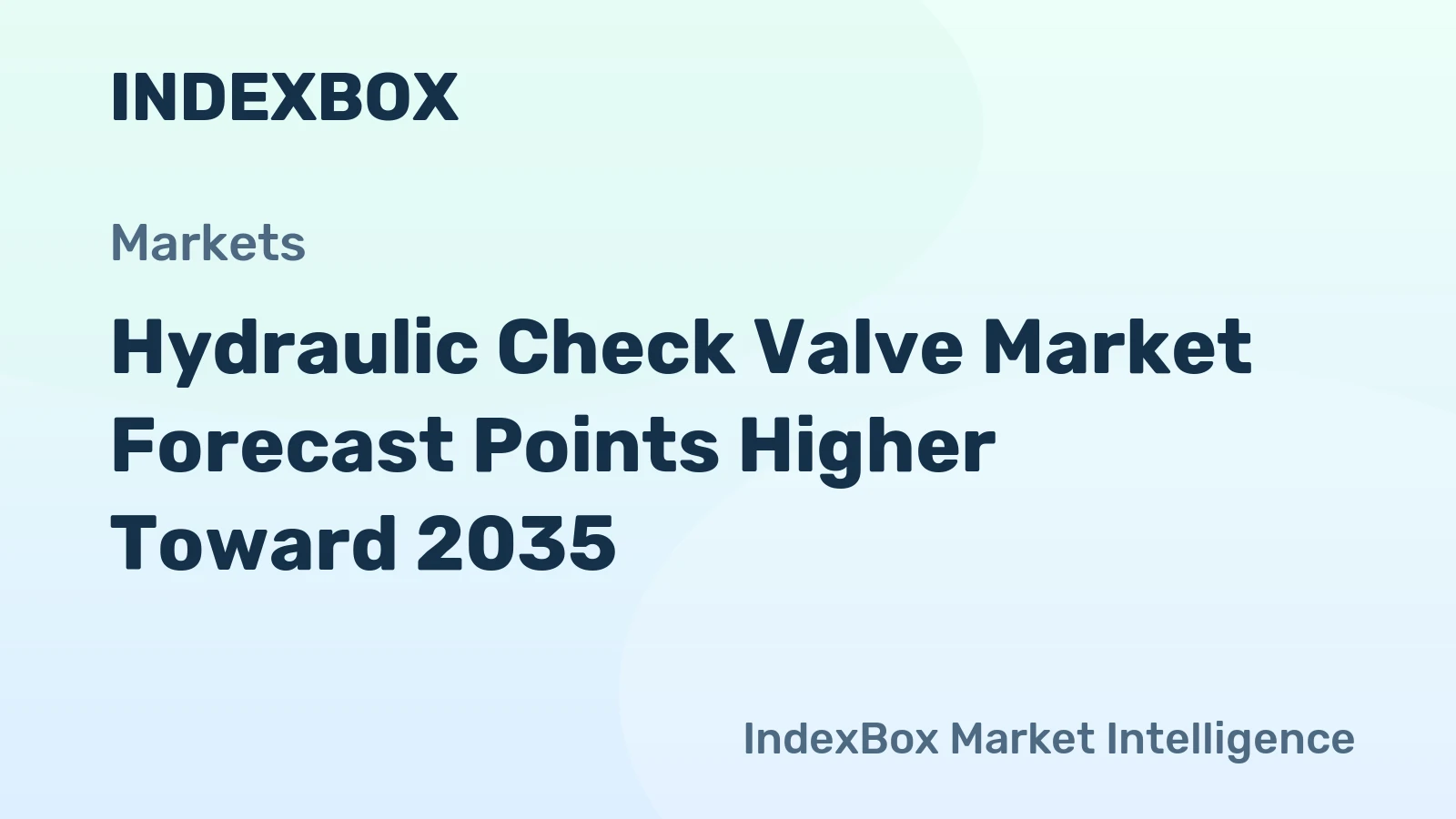 Hydraulic Check Valve Market Forecast Points Higher Toward 2035, Driven by Industrial Automation and Infrastructure Renewal