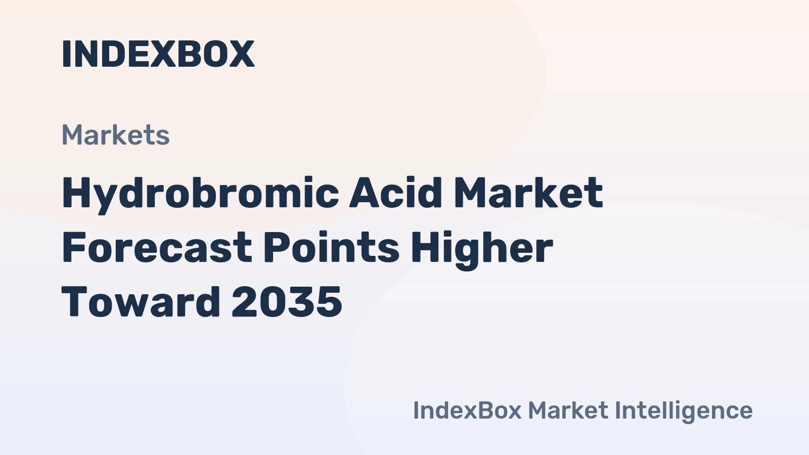 Hydrobromic Acid Market Forecast Points Higher Toward 2035, Driven by Bioprocessing Expansion and Pharma-Grade Demand