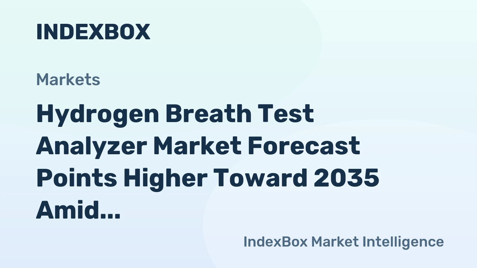 Hydrogen Breath Test Analyzer Market Forecast Points Higher Toward 2035 Amid Rising SIBO Awareness