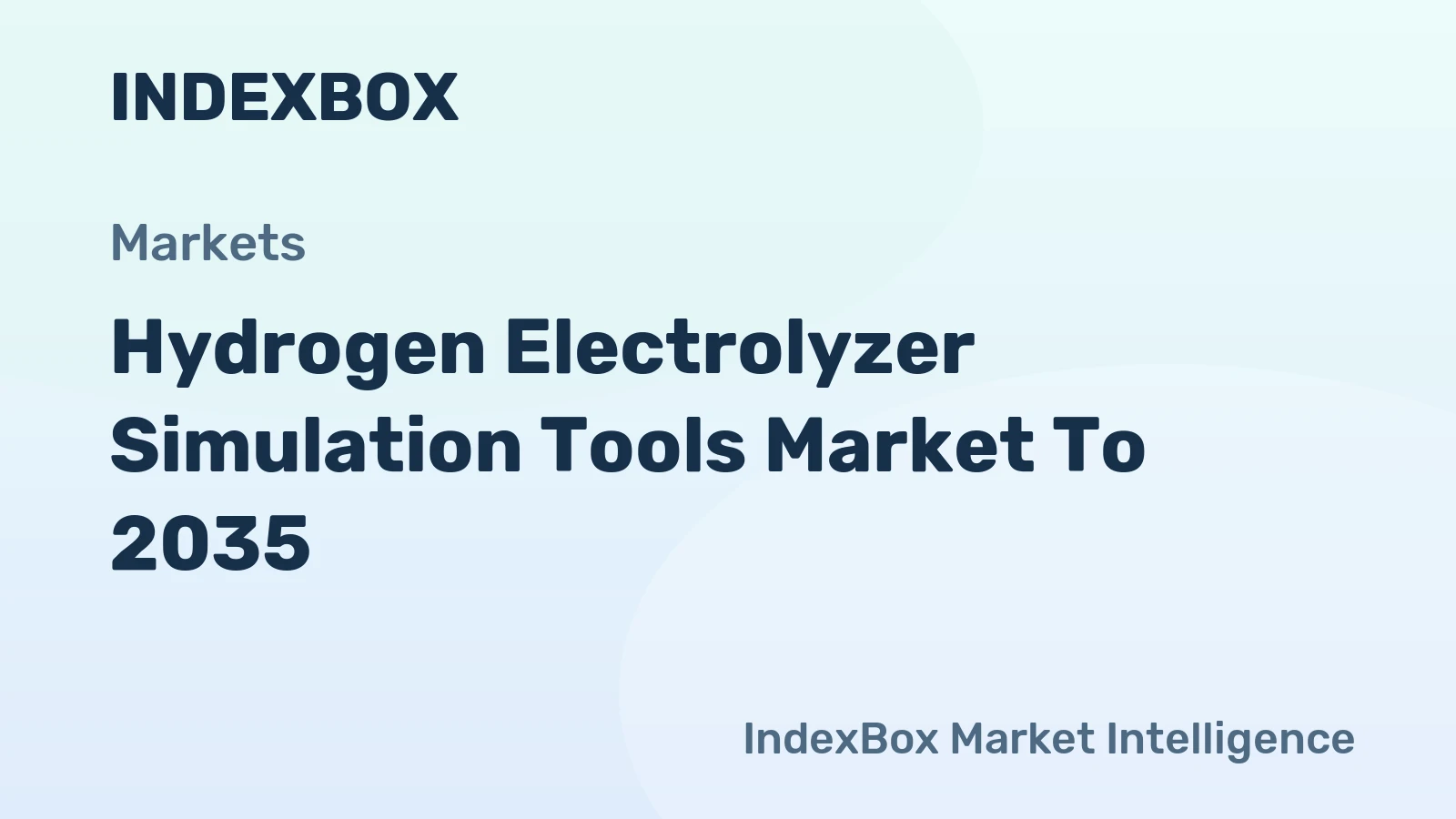 Hydrogen Electrolyzer Simulation Tools Market to 2035: Driven by Lender Requirements for Validated Project Bankability
