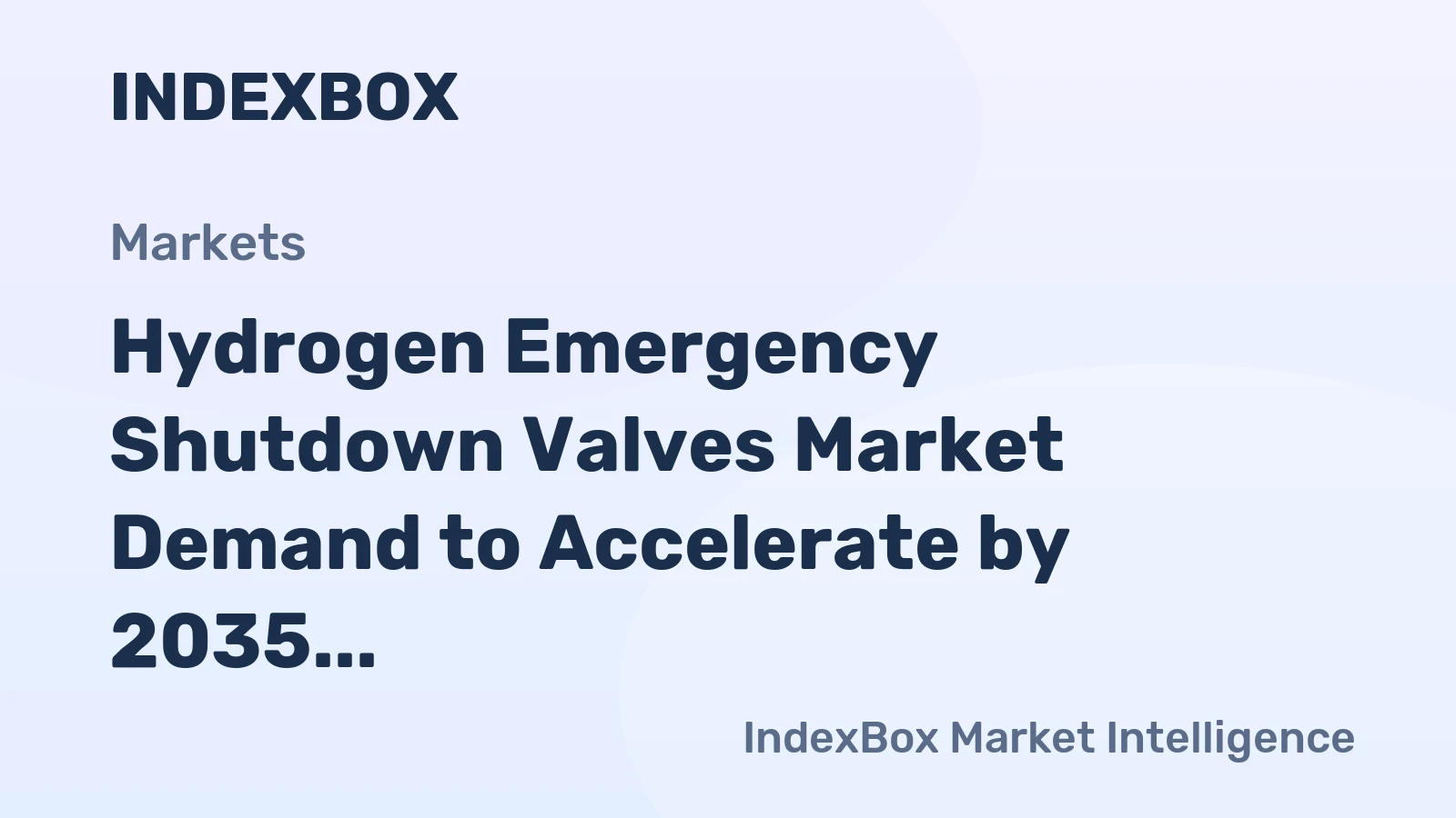 Hydrogen Emergency Shutdown Valves Market Demand to Accelerate by 2035 Amid Global Infrastructure Build-Out