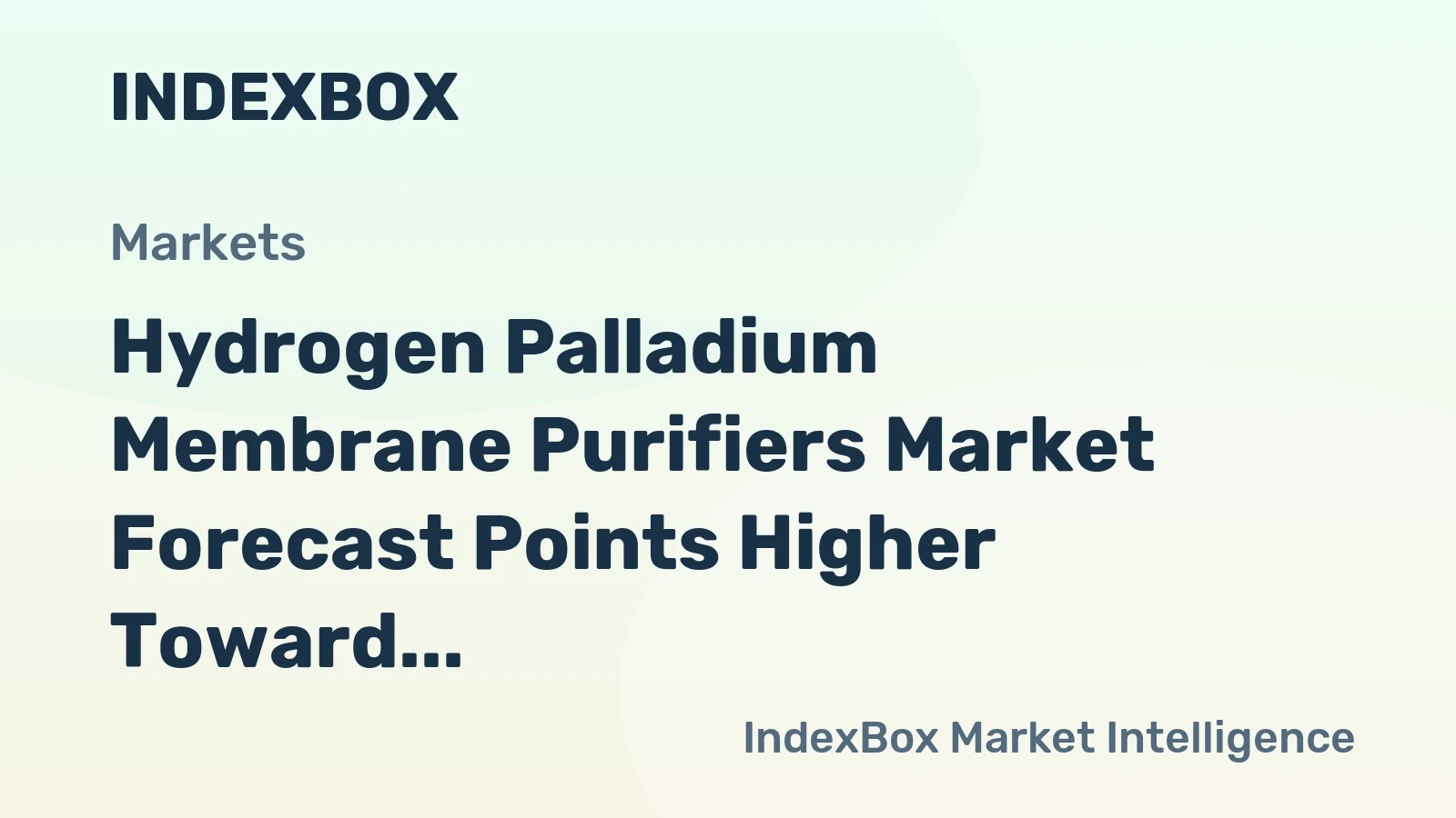 Hydrogen Palladium Membrane Purifiers Market Forecast Points Higher Toward 2035, Driven by Green Hydrogen Infrastructure Expansion
