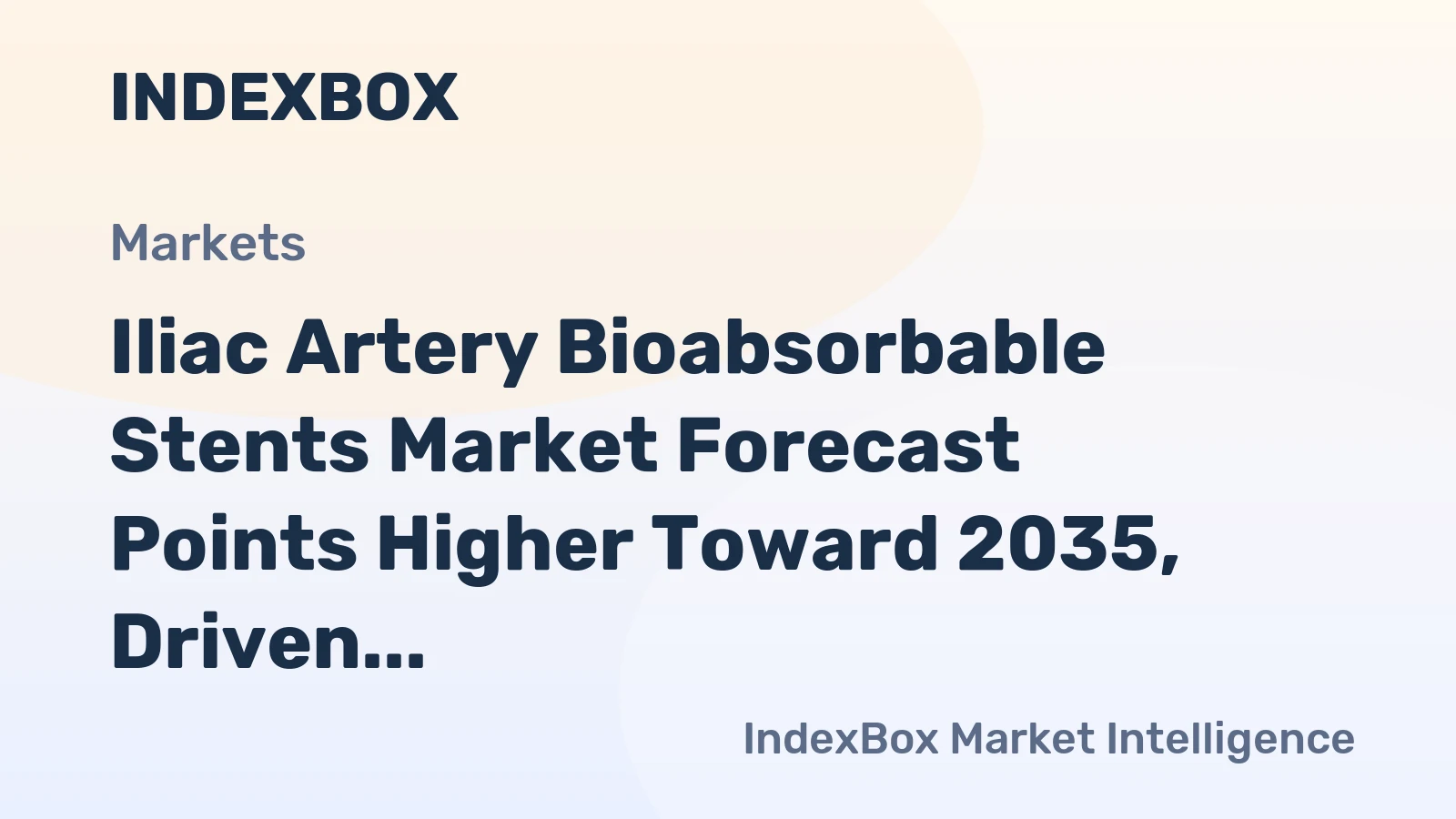 Iliac Artery Bioabsorbable Stents Market Forecast Points Higher Toward 2035, Driven by Clinical Validation