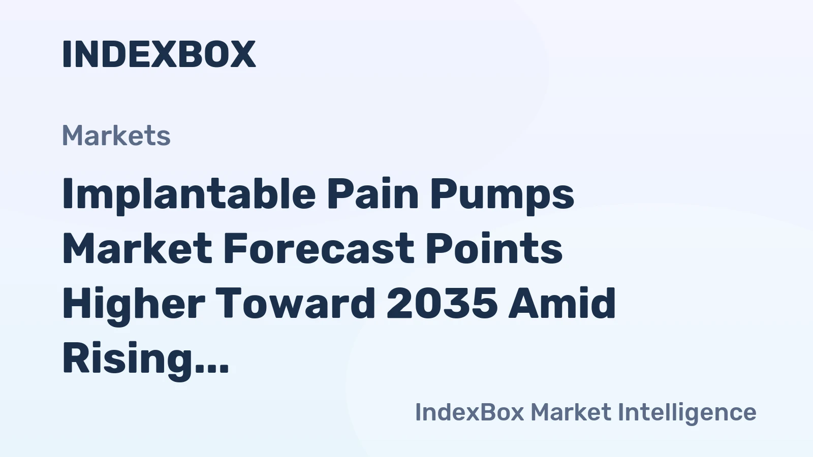 Implantable Pain Pumps Market Forecast Points Higher Toward 2035 Amid Rising Chronic Pain Burden