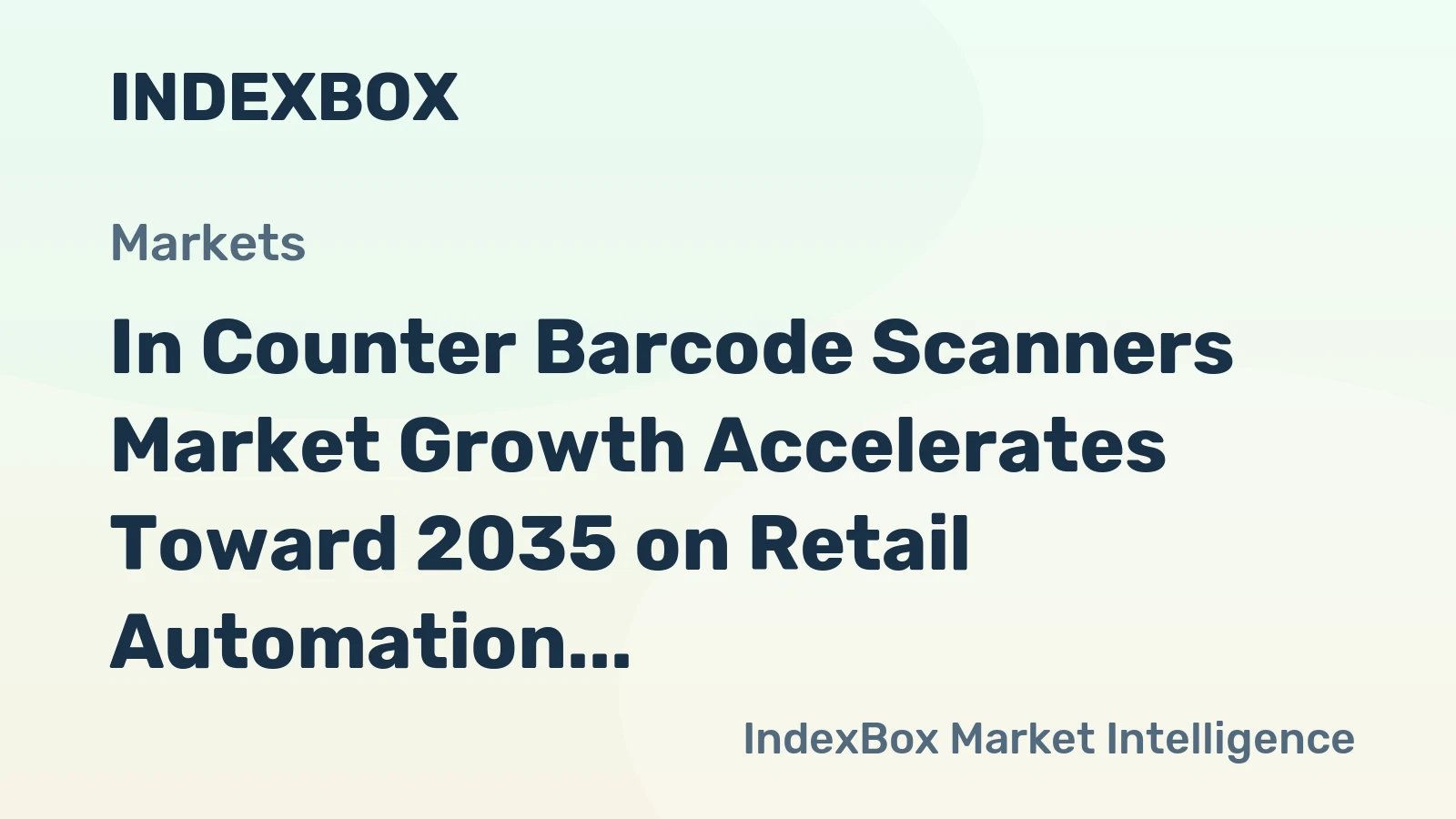 In Counter Barcode Scanners Market Growth Accelerates Toward 2035 on Retail Automation and Self-Checkout Expansion