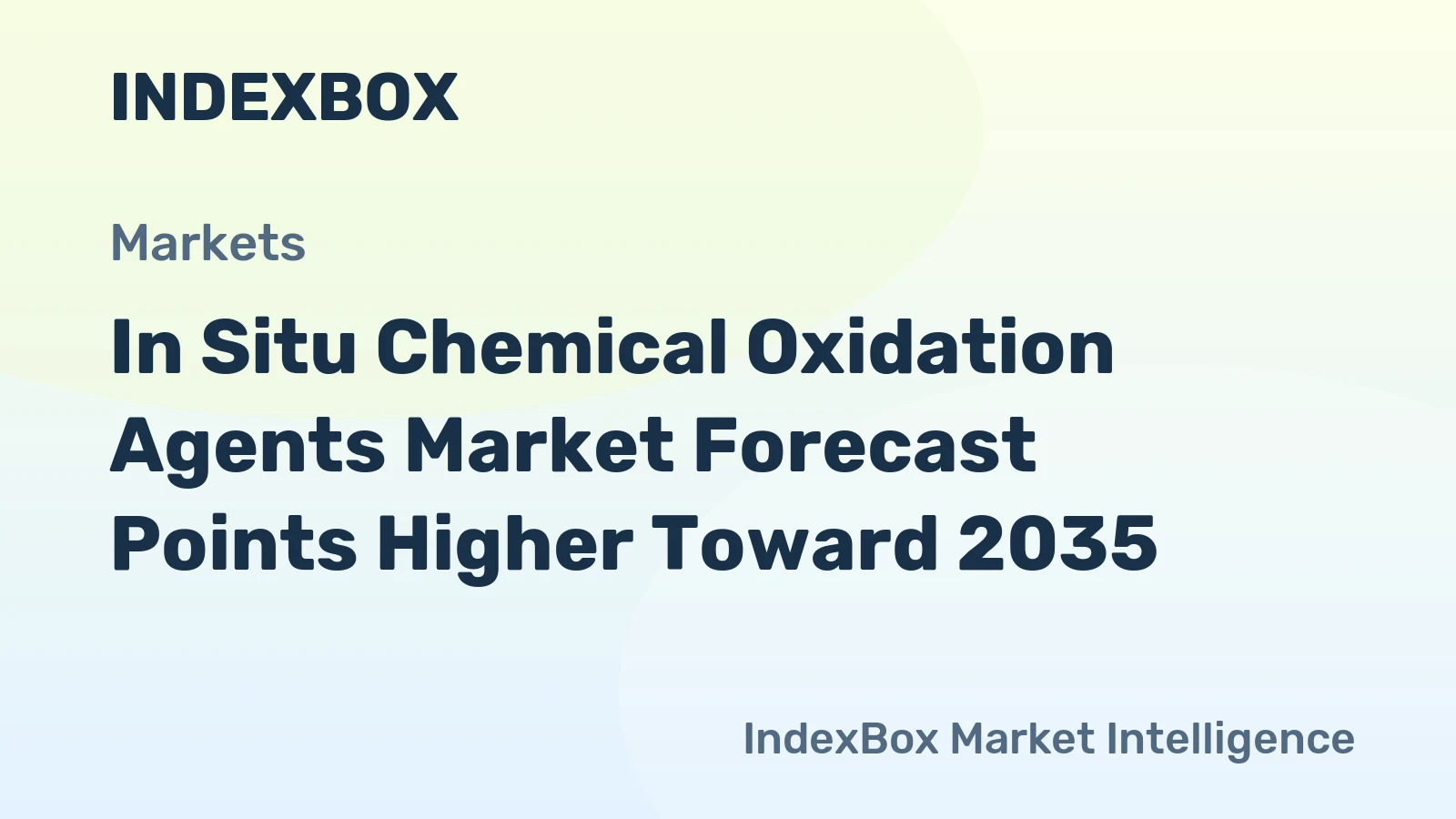 In Situ Chemical Oxidation Agents Market Forecast Points Higher Toward 2035, Driven by Stringent Environmental Regulations