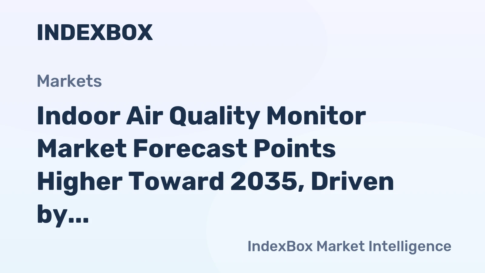 Indoor Air Quality Monitor Market Forecast Points Higher Toward 2035, Driven by Health and Regulatory Demands