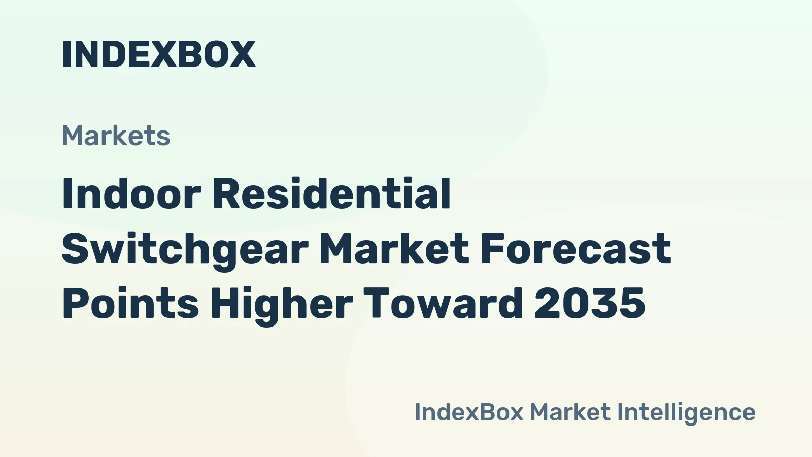 Indoor Residential Switchgear Market Forecast Points Higher Toward 2035, Driven by Home Electrification and Smart Grid Integration