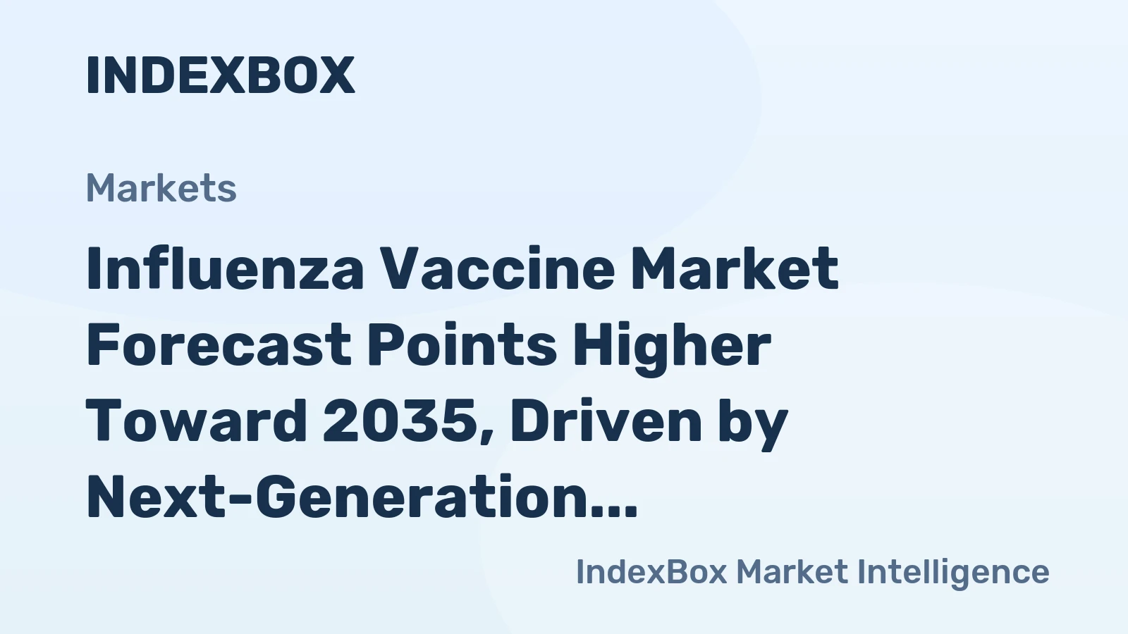 Influenza Vaccine Market Forecast Points Higher Toward 2035, Driven by Next-Generation Platform Adoption