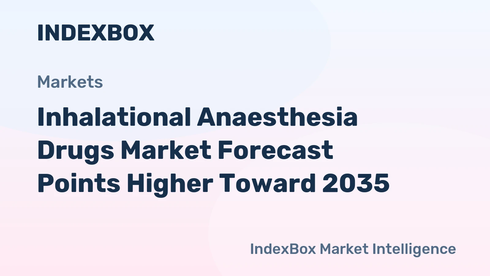 Inhalational Anaesthesia Drugs Market Forecast Points Higher Toward 2035, Driven by Surgical Volume Recovery and Next-Generation Agent Adoption