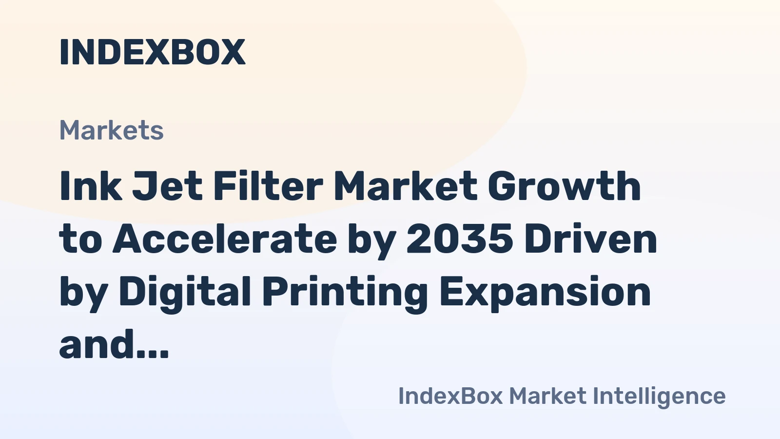 Ink Jet Filter Market Growth to Accelerate by 2035 Driven by Digital Printing Expansion and Higher Ink Viscosity Demands