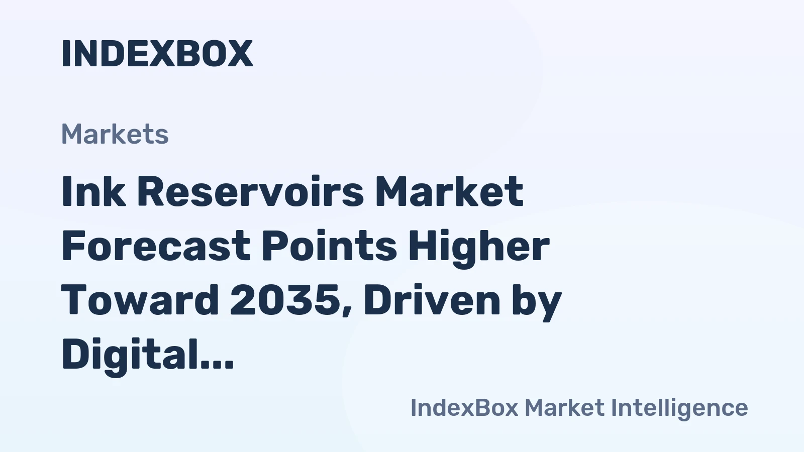 Ink Reservoirs Market Forecast Points Higher Toward 2035, Driven by Digital Printing Expansion