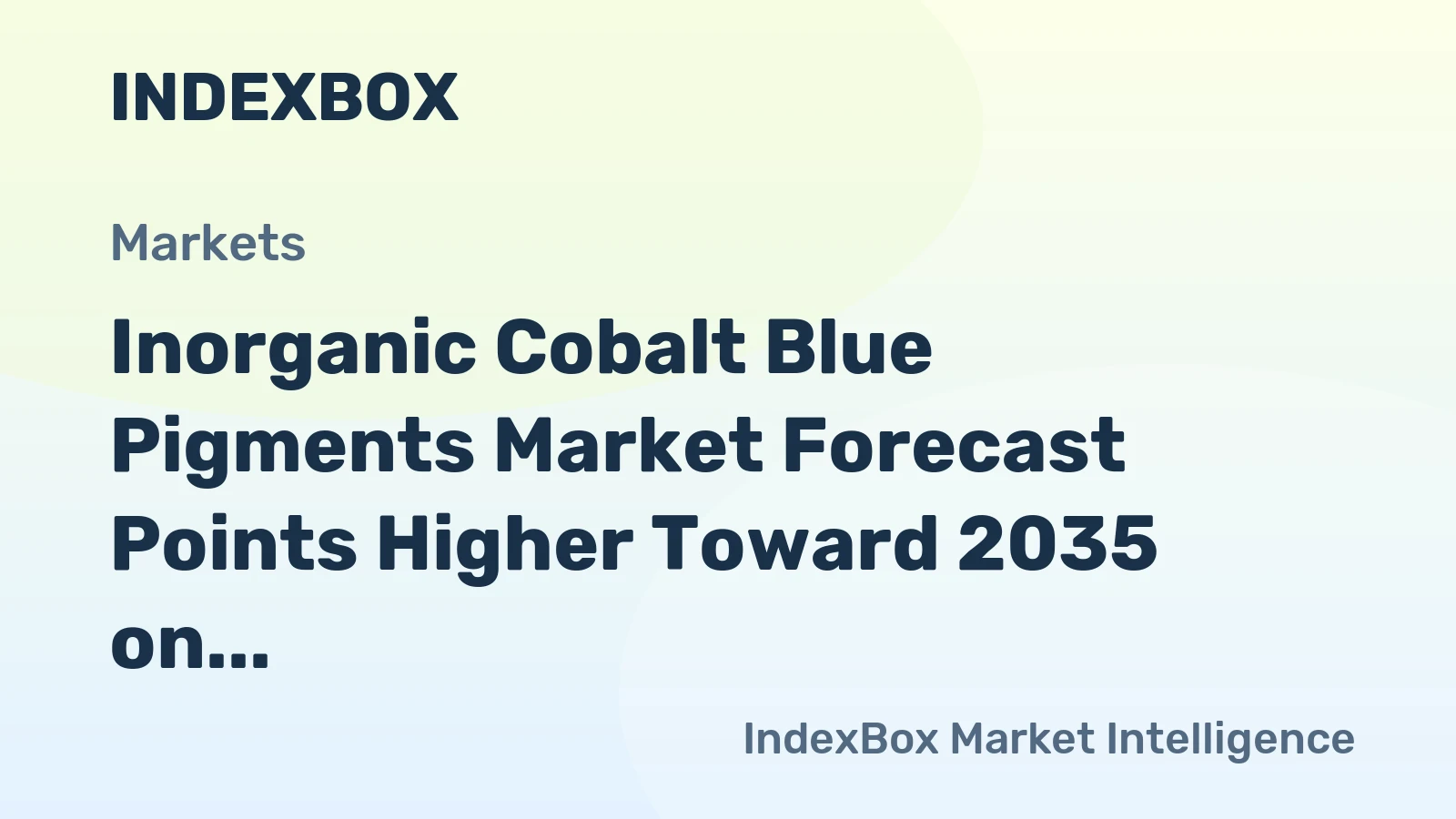Inorganic Cobalt Blue Pigments Market Forecast Points Higher Toward 2035 on Premiumization and Regulatory Tailwinds