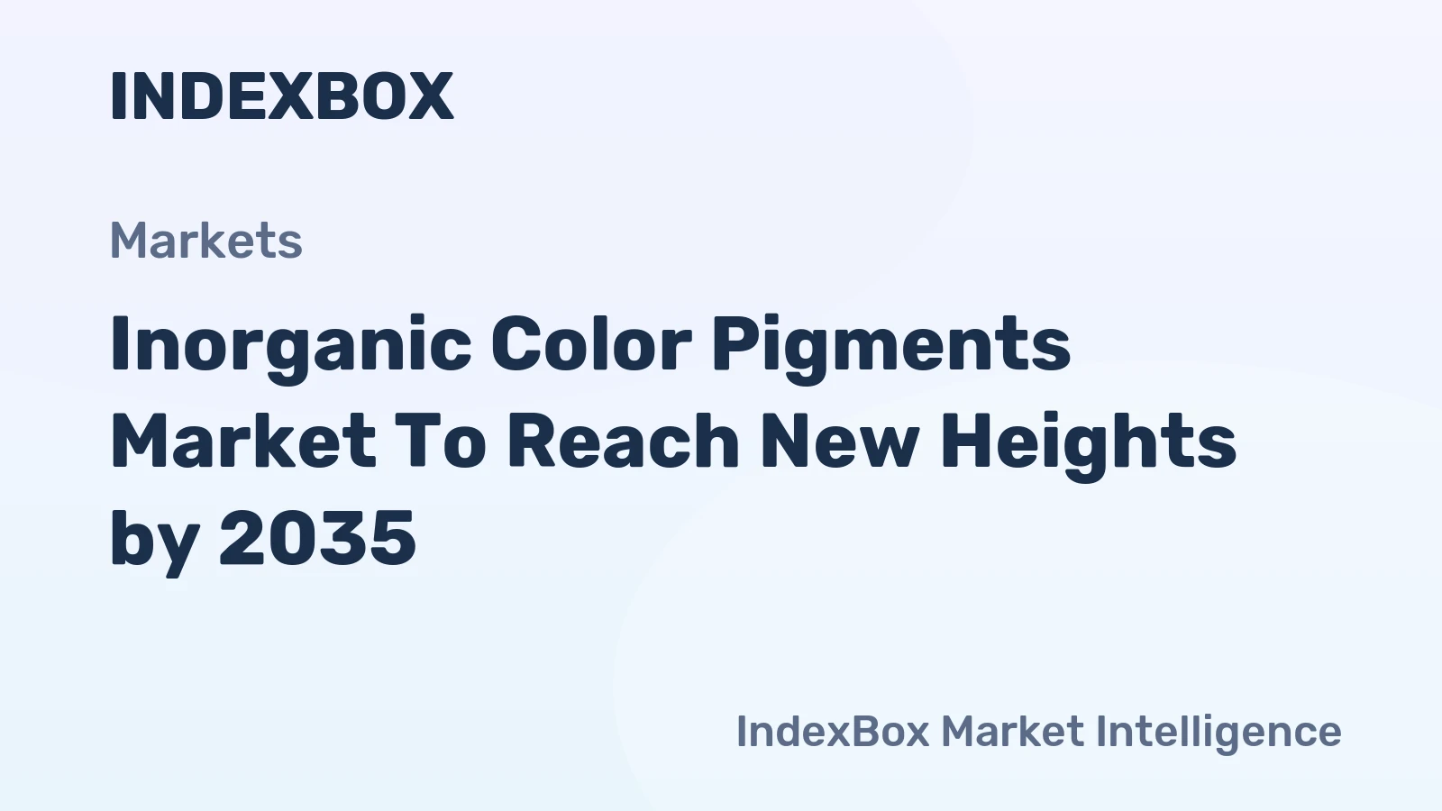 Inorganic Color Pigments Market to Reach New Heights by 2035, Driven by Expanding Construction and Automotive Sectors