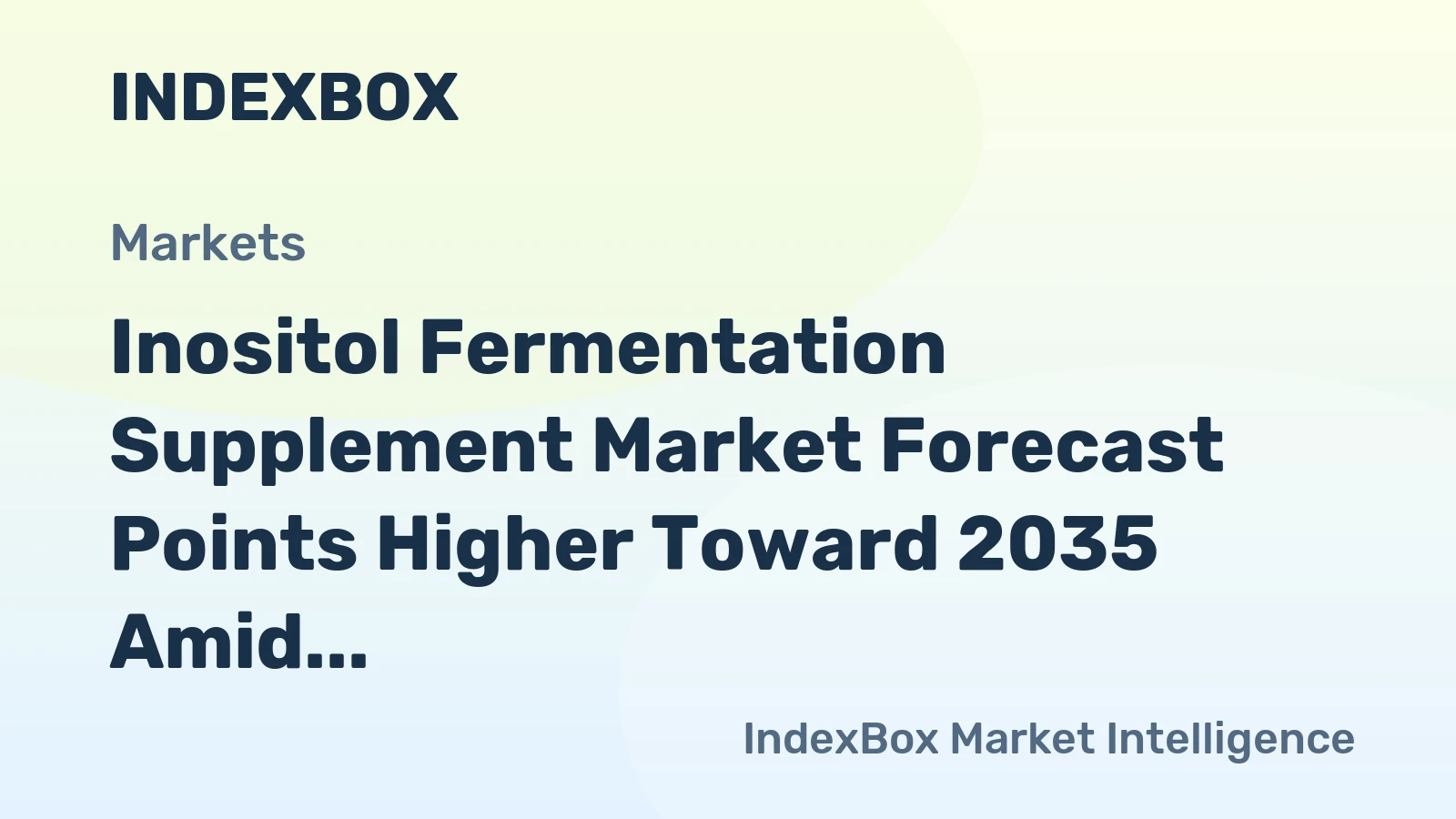Inositol Fermentation Supplement Market Forecast Points Higher Toward 2035 Amid Rising Demand for Bio-Based Intermediates