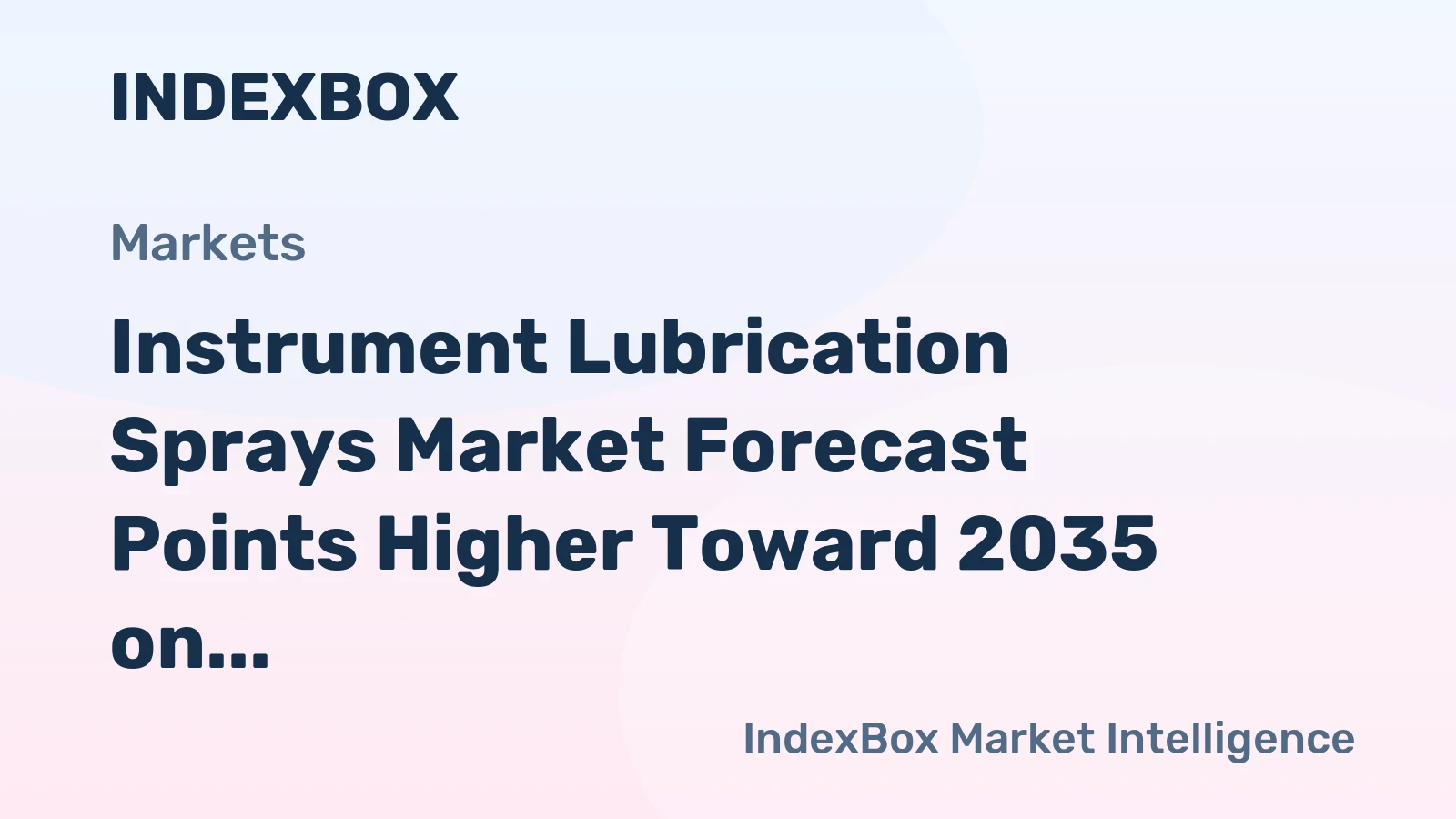 Instrument Lubrication Sprays Market Forecast Points Higher Toward 2035 on Semiconductor Fab Expansion