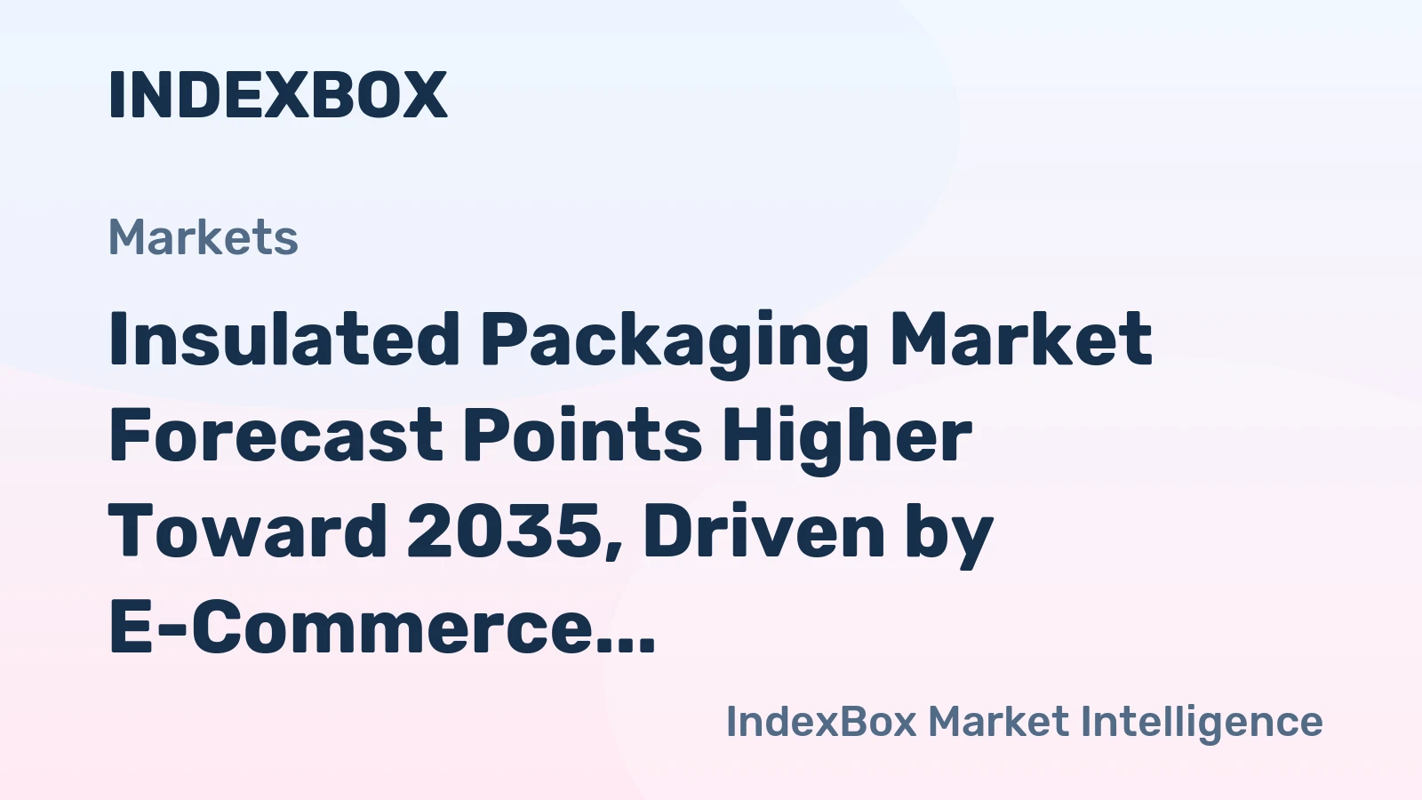 Insulated Packaging Market Forecast Points Higher Toward 2035, Driven by E-Commerce Cold Chain Expansion
