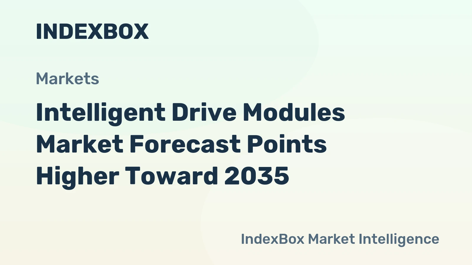 Intelligent Drive Modules Market Forecast Points Higher Toward 2035, Driven by Industrial Robotisation and Energy-Efficient Motion Control