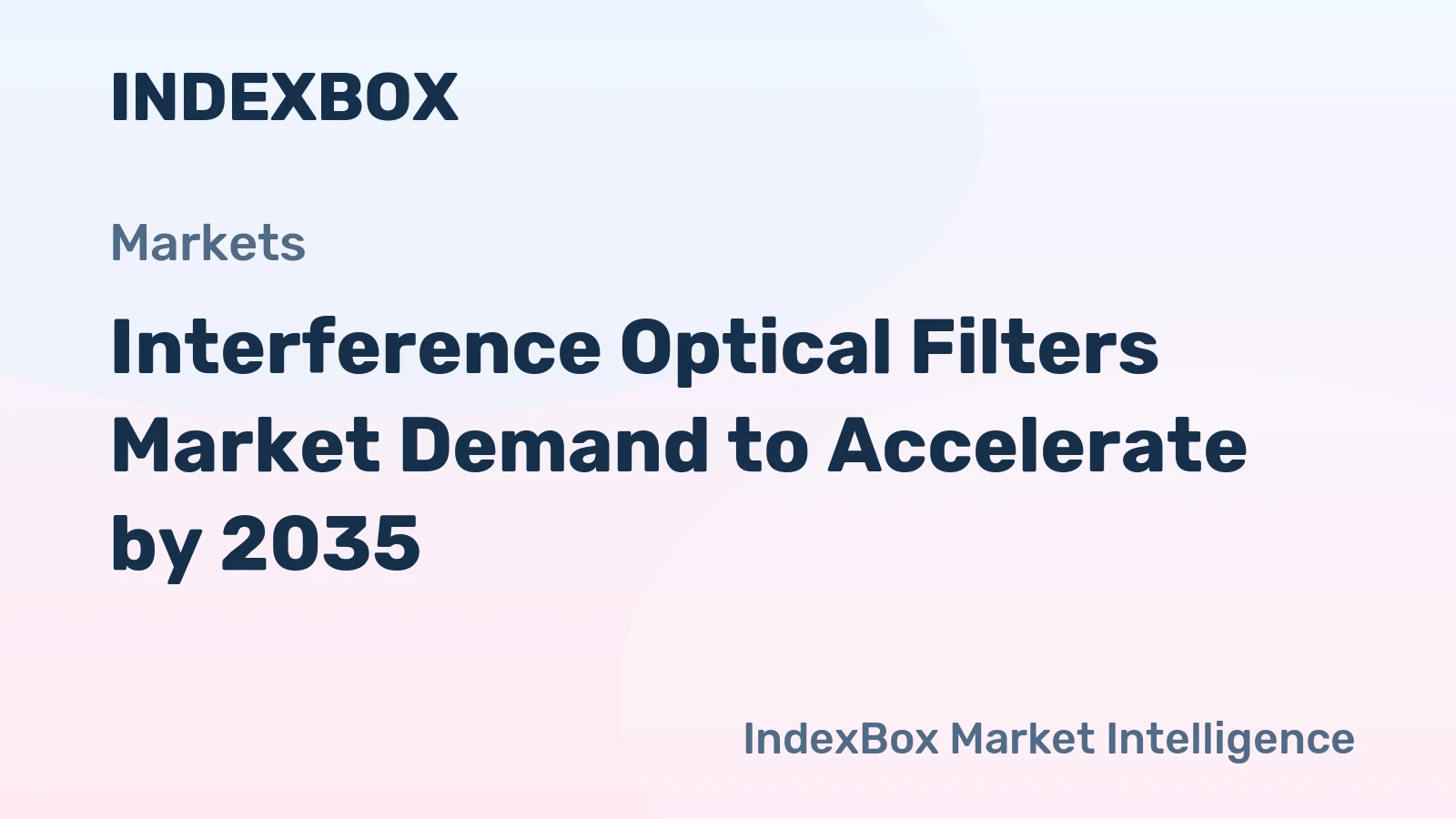 Interference Optical Filters Market Demand to Accelerate by 2035, Driven by Pharmaceutical Instrumentation and Semiconductor Metrology Upgrades