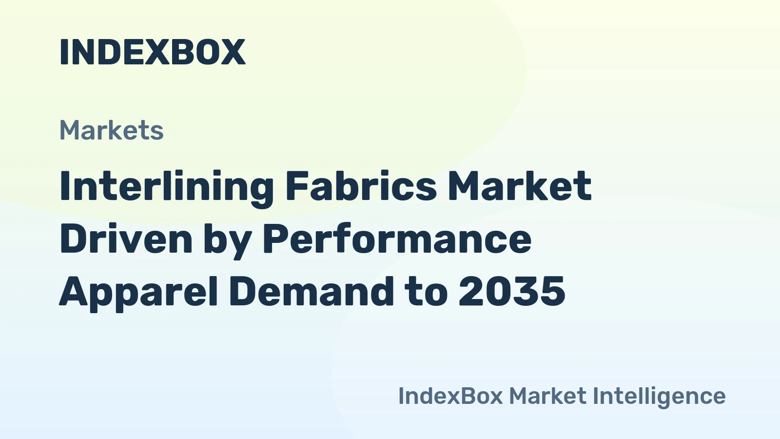 Interlining Fabrics Market Driven by Performance Apparel Demand to 2035